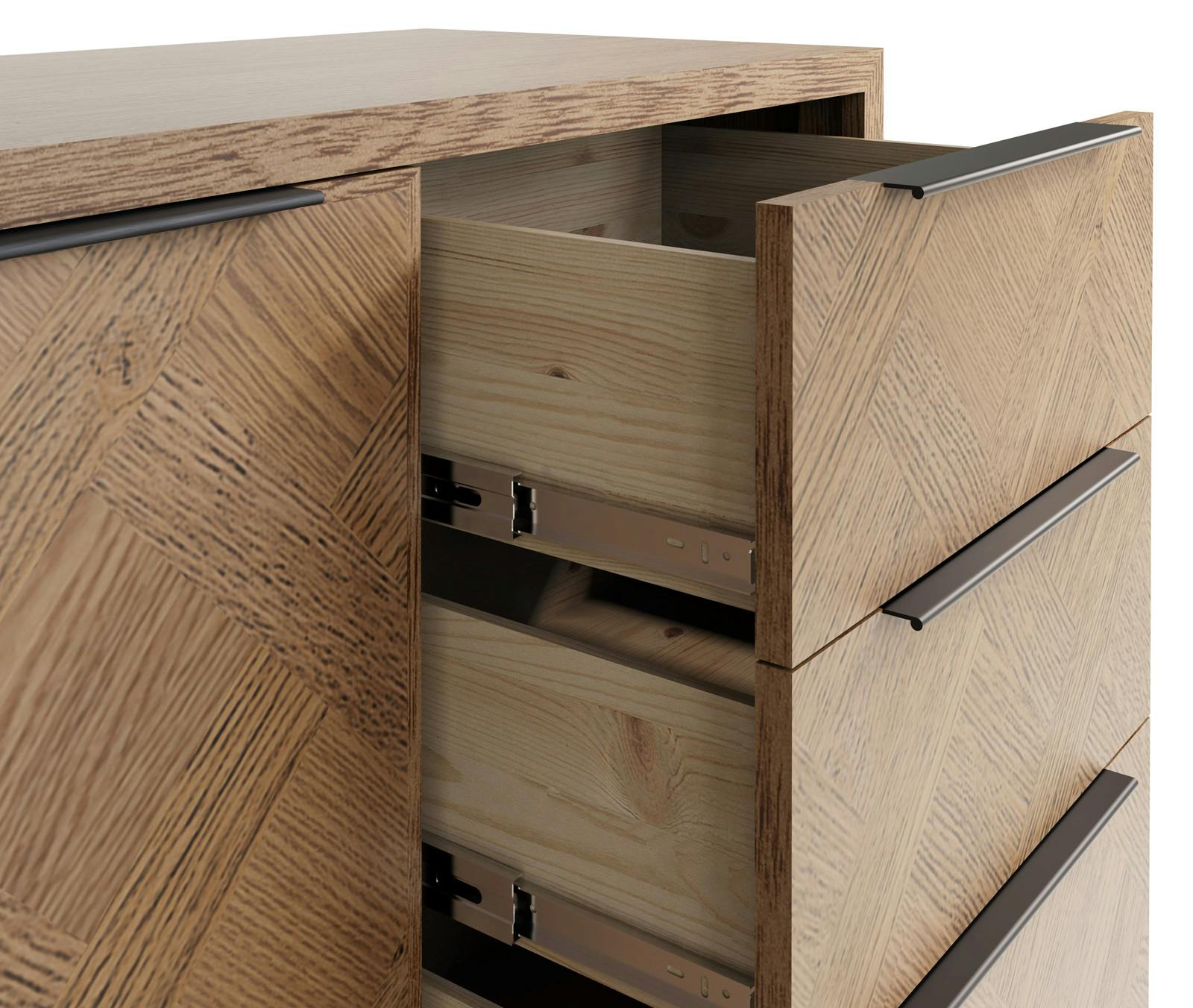 Petit buffet moderne 3 tiroirs PIANA | Buffets / Bahuts | Pier Import