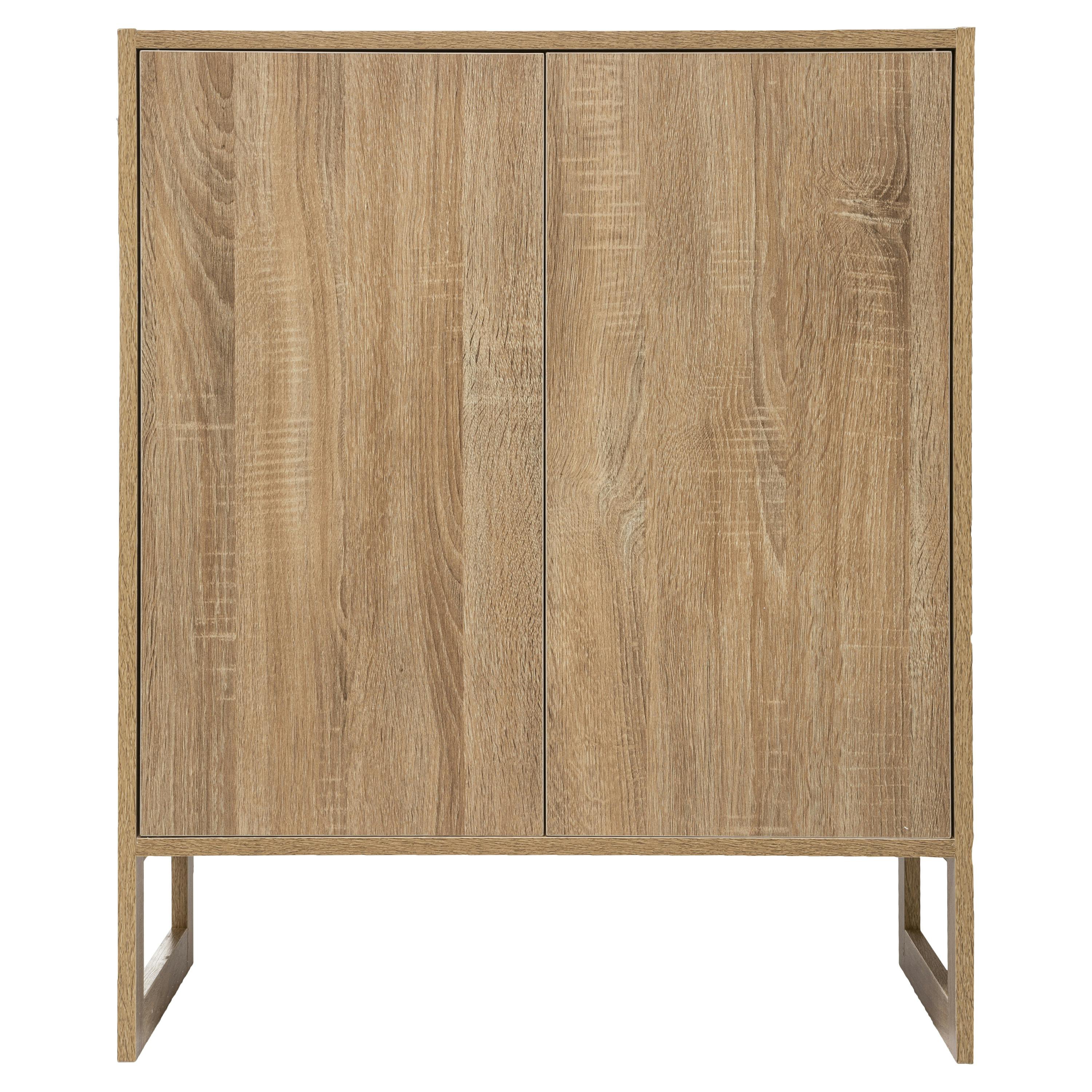 Petit meuble de rangement mural 2 portes finition claire (modules ...