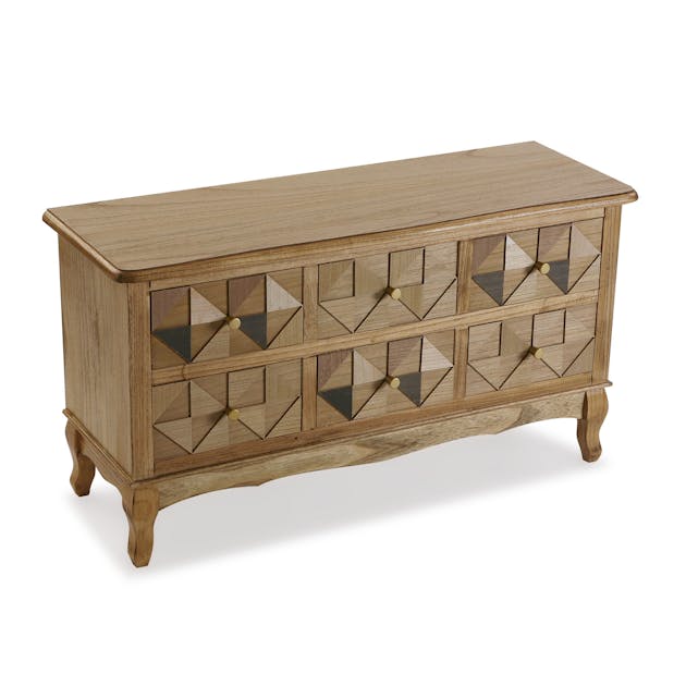 Petit meuble rangement motifs graphiques ALICANTE | Commodes | Pier Import