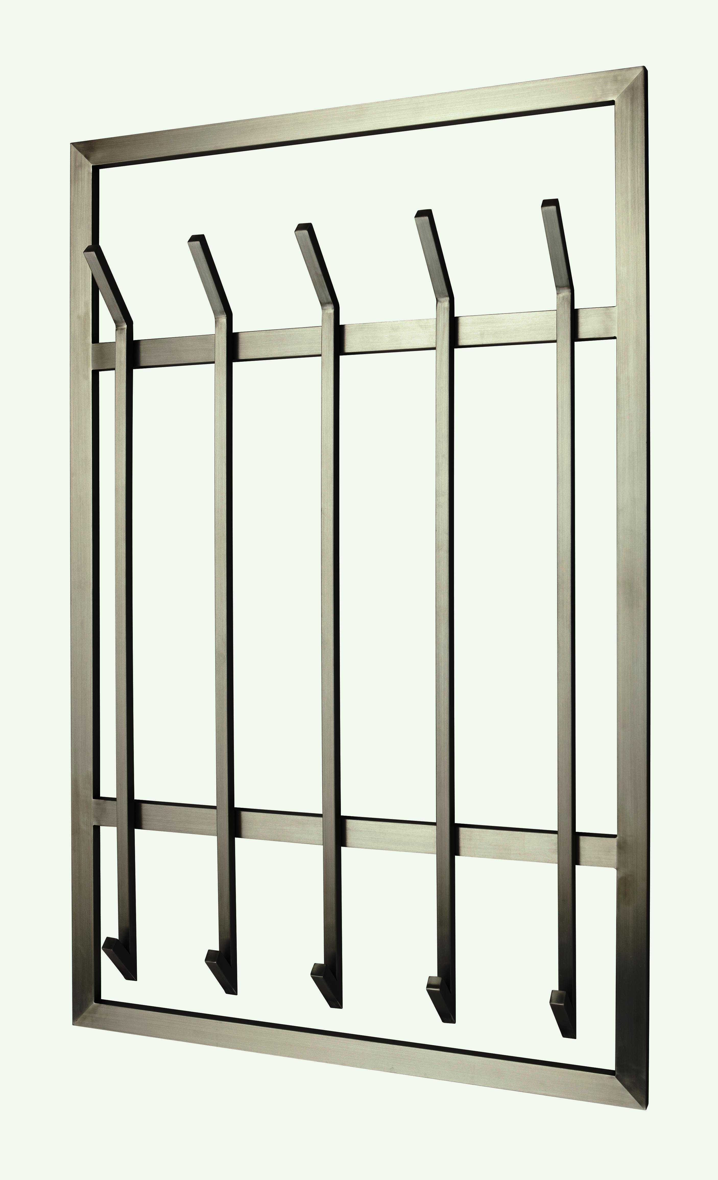 Portemanteau inox brossé 10 crochets | Portesmanteaux | Pier Import