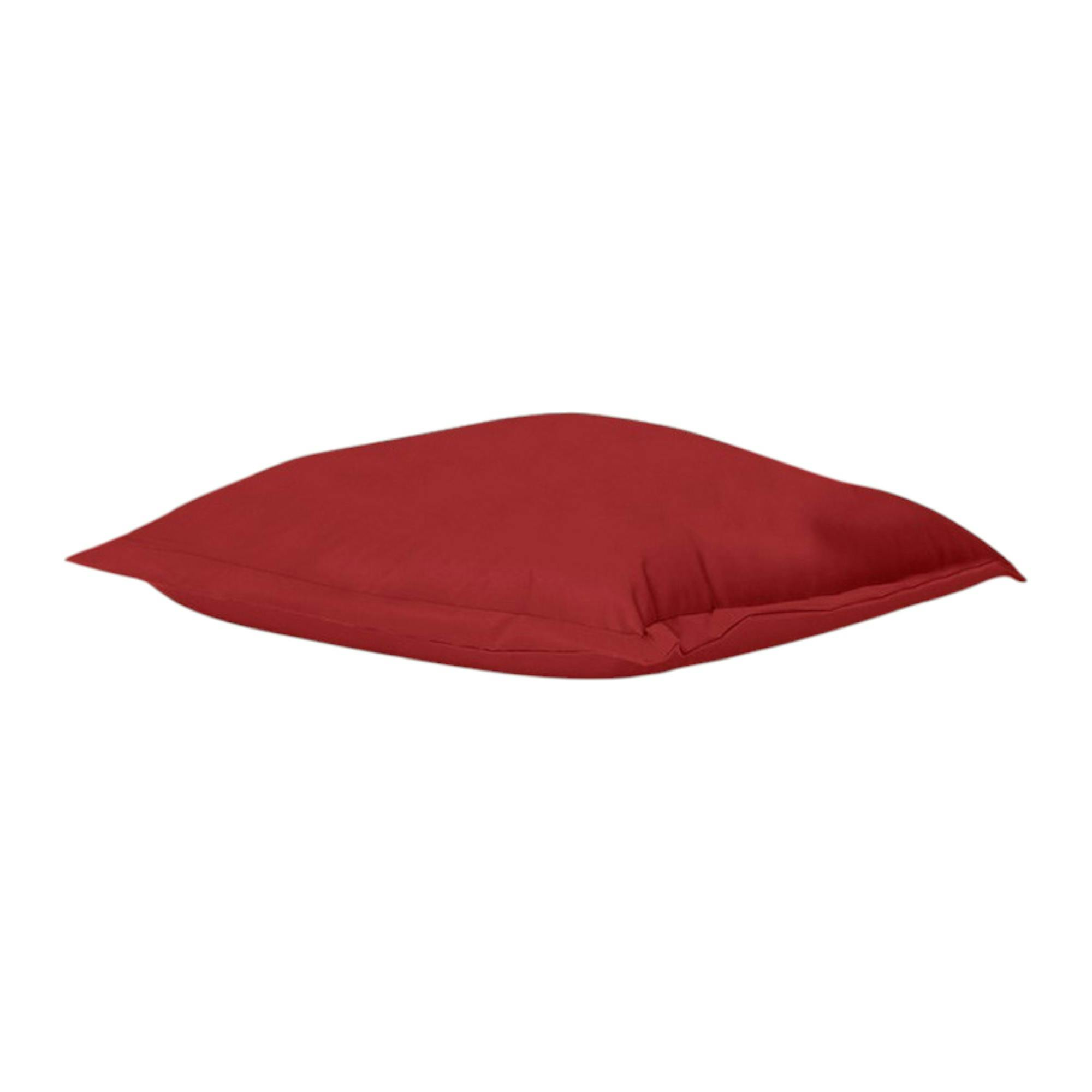 Pouf coussin de sol extérieur imperméable - rouge ARTA | Coussins ...