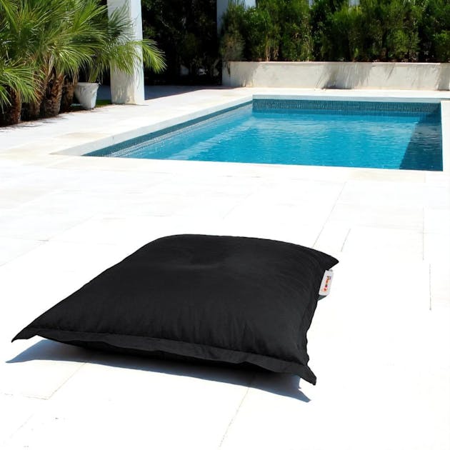 Pouf coussin de sol extérieur noir - 100 cm ARTA | Coussins / Poufs d ...