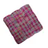 Pouf Cube Capitonné en tissu violet façon tweed 35x35x35cm PICCADILLY ...