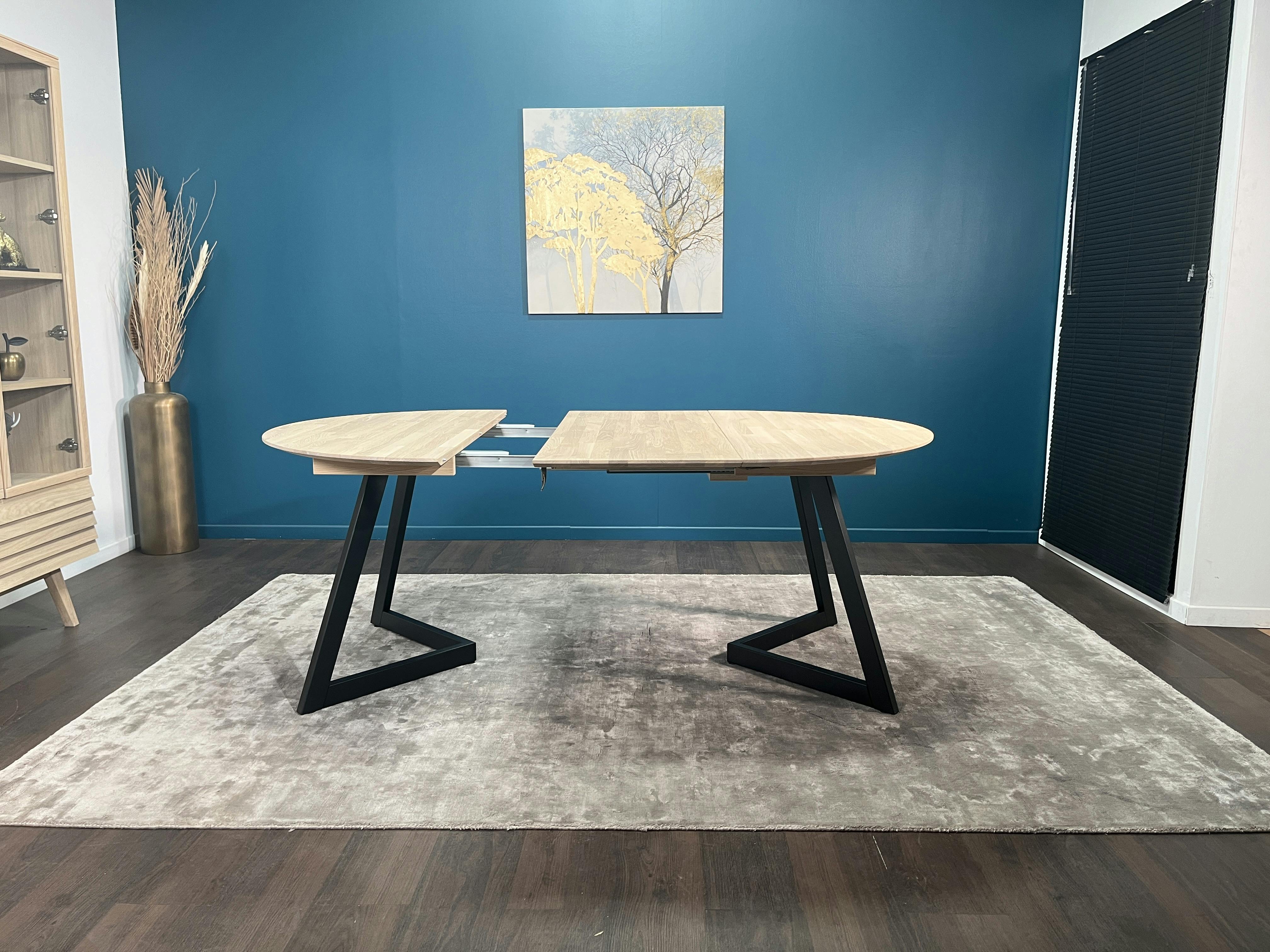 Rallonges pour table extensible en chêne blanc 120-320 cm (lot de 2 ...