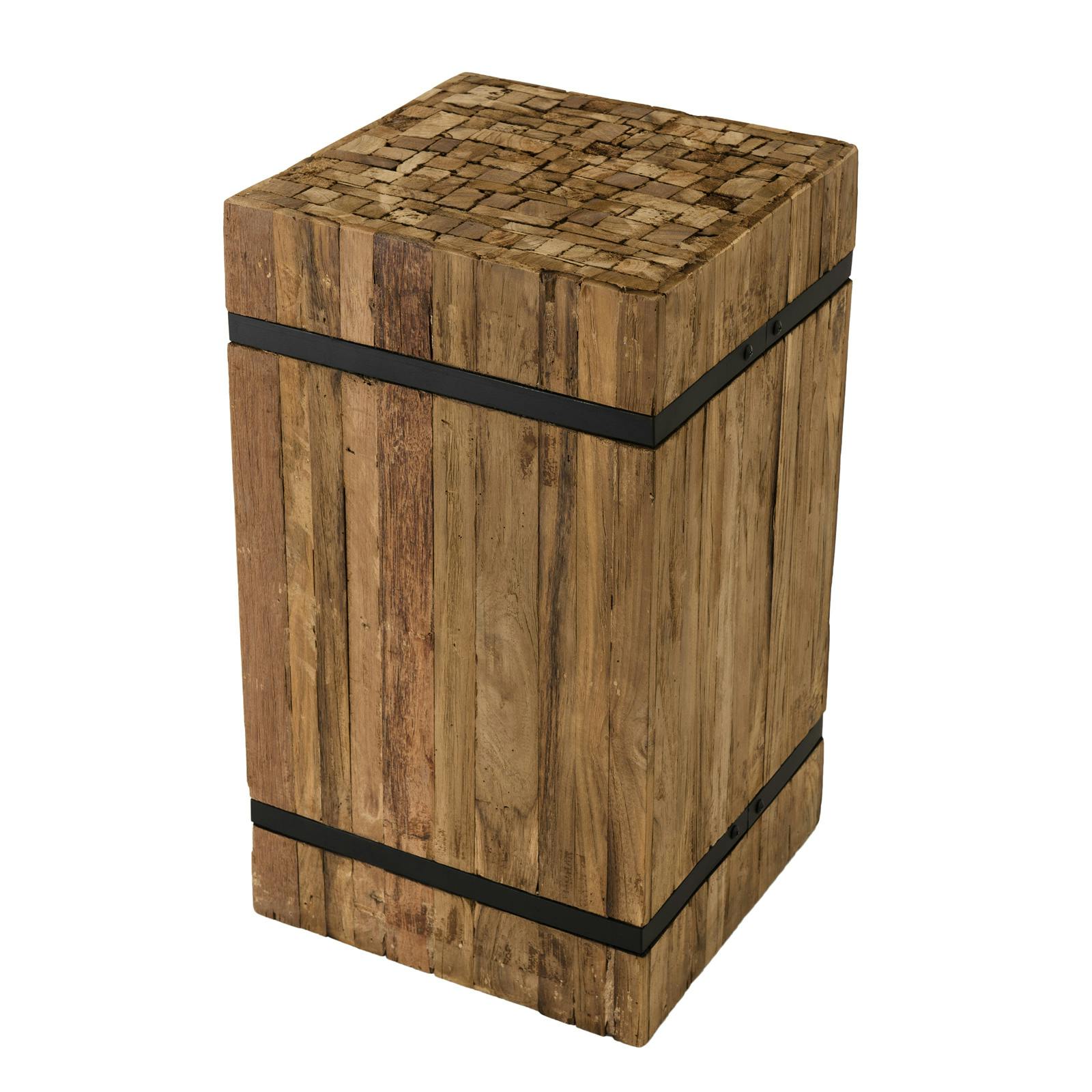Sellette porte-plante en teck recyclé 61 cm MATT | Sellettes | Pier Import