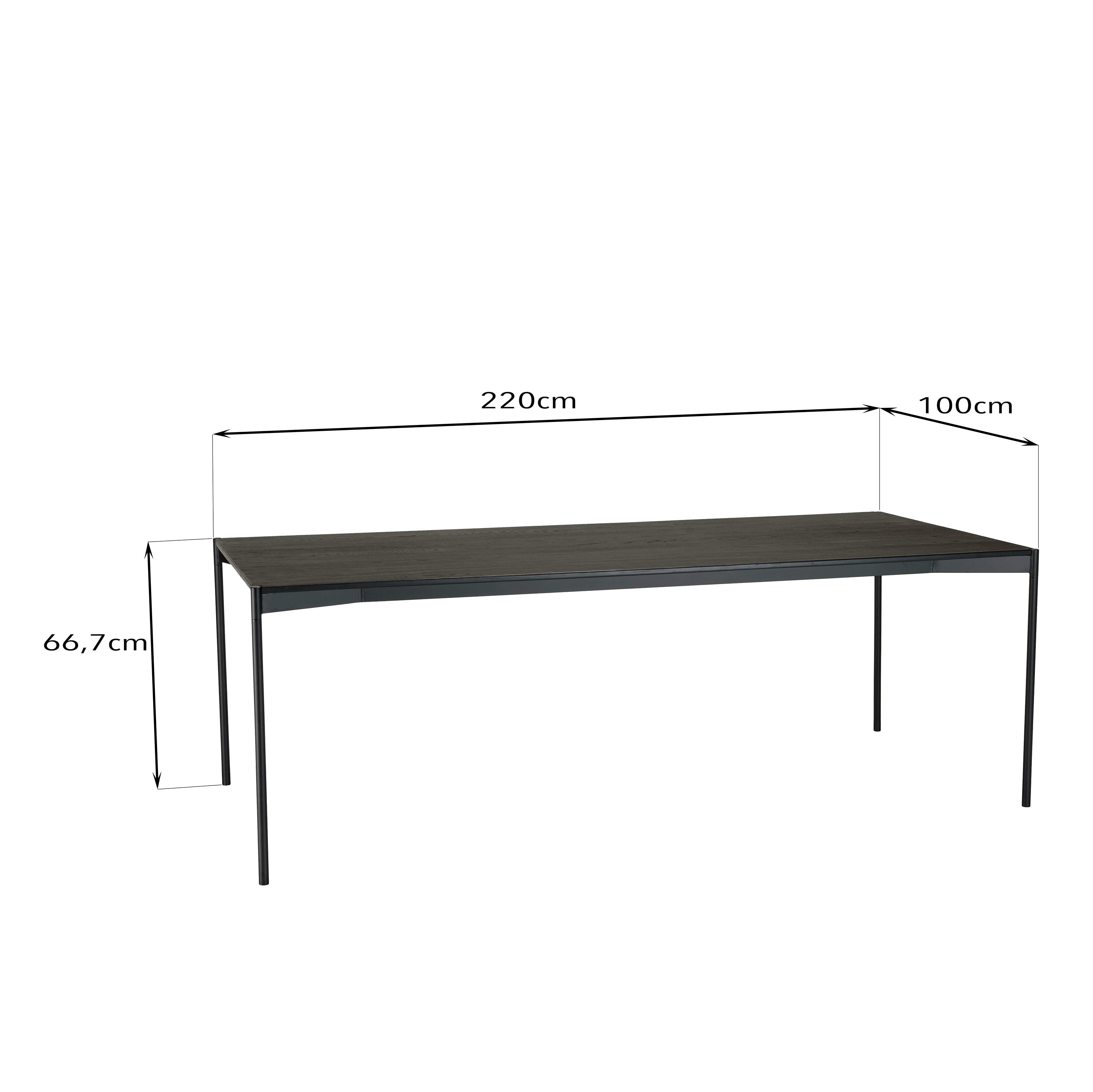 Table à manger 220 cm en bois noir CORUMBA | Tables à manger | Pier Import