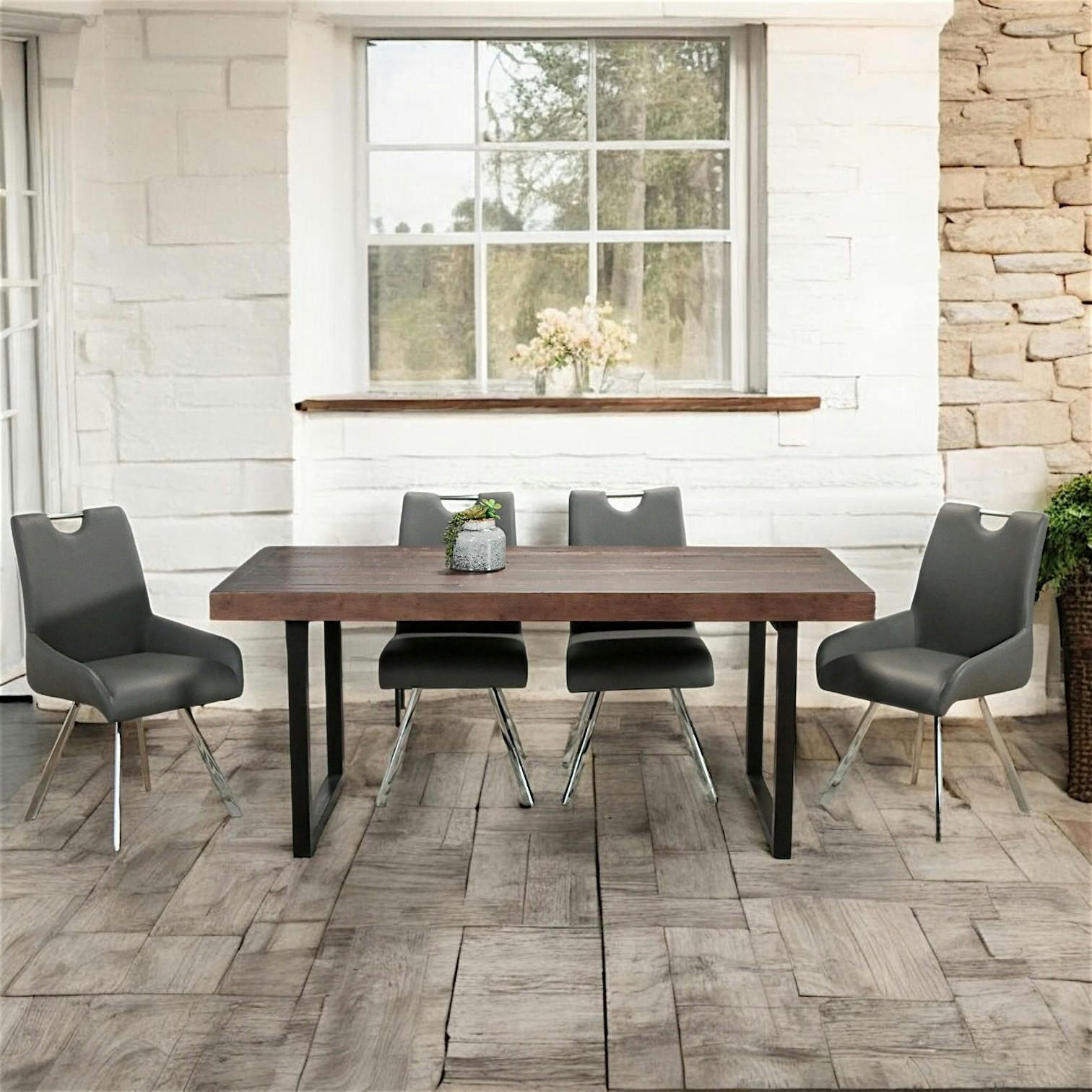 Table à manger bois brun recyclé 180 cm SAMOA | Tables à manger | Pier ...