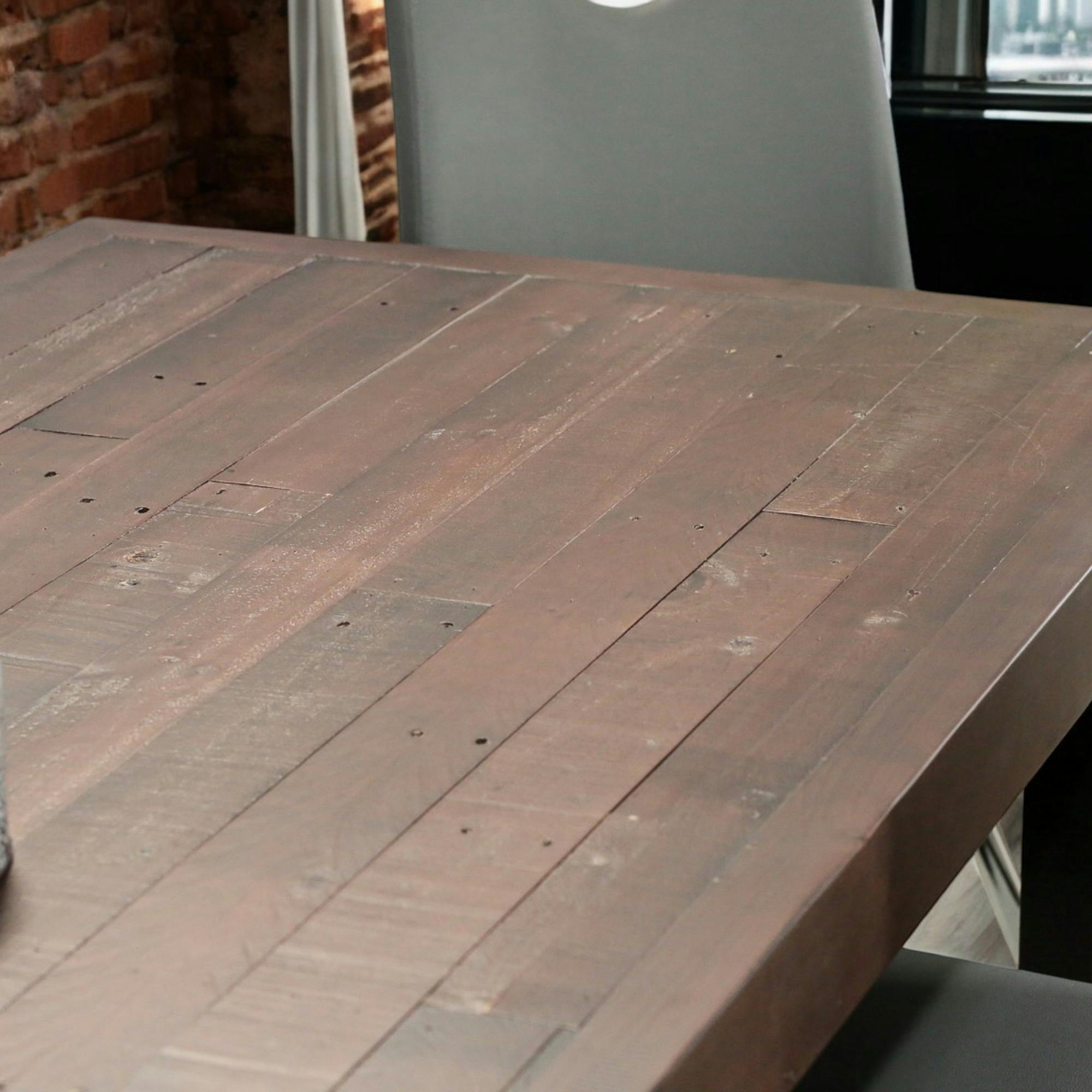 Table à manger bois brun recyclé 180 cm SAMOA | Tables à manger | Pier ...