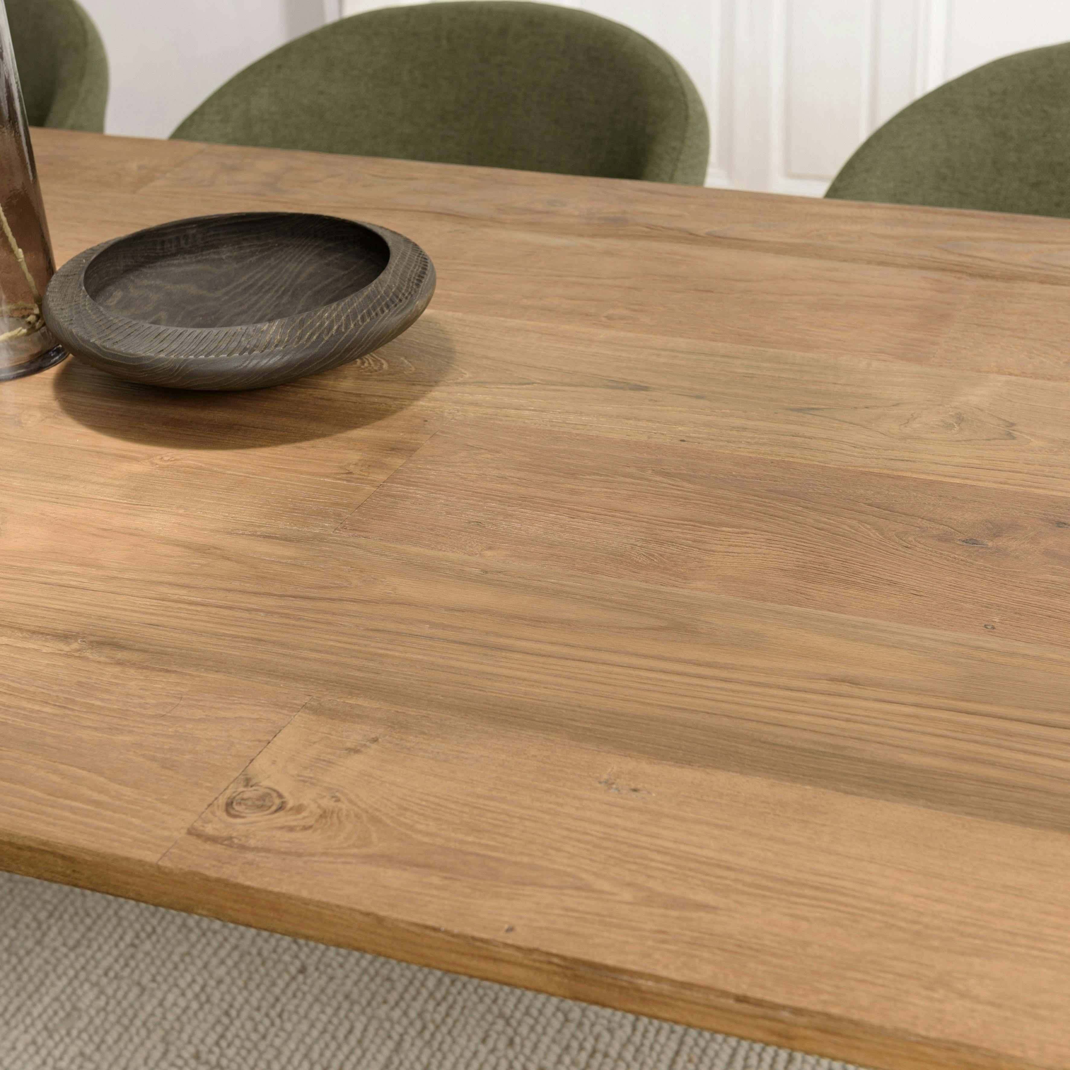 Table à manger contemporaine teck 220 cm PANAMA | Tables à manger ...