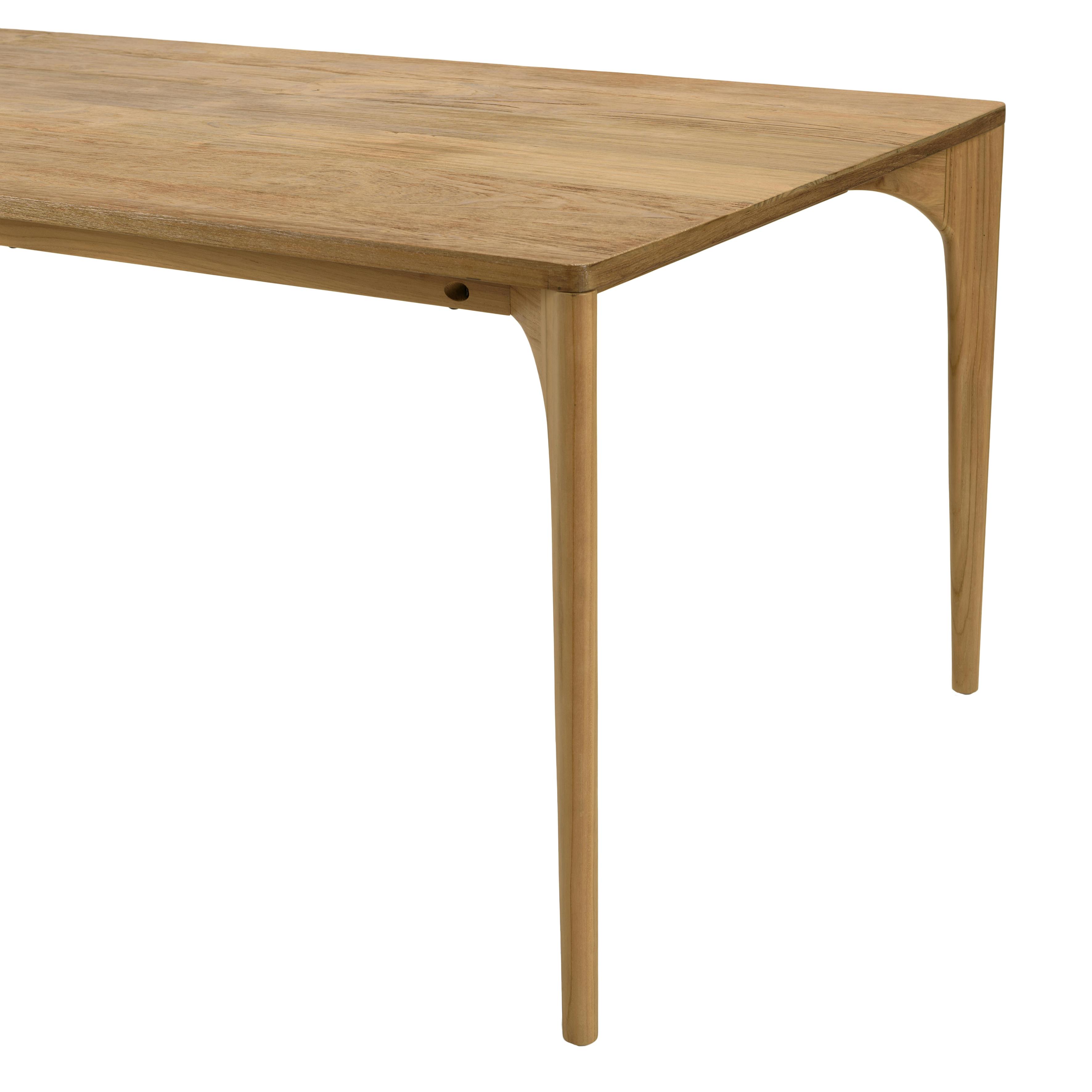 Table à manger contemporaine teck 220 cm PANAMA | Tables à manger ...