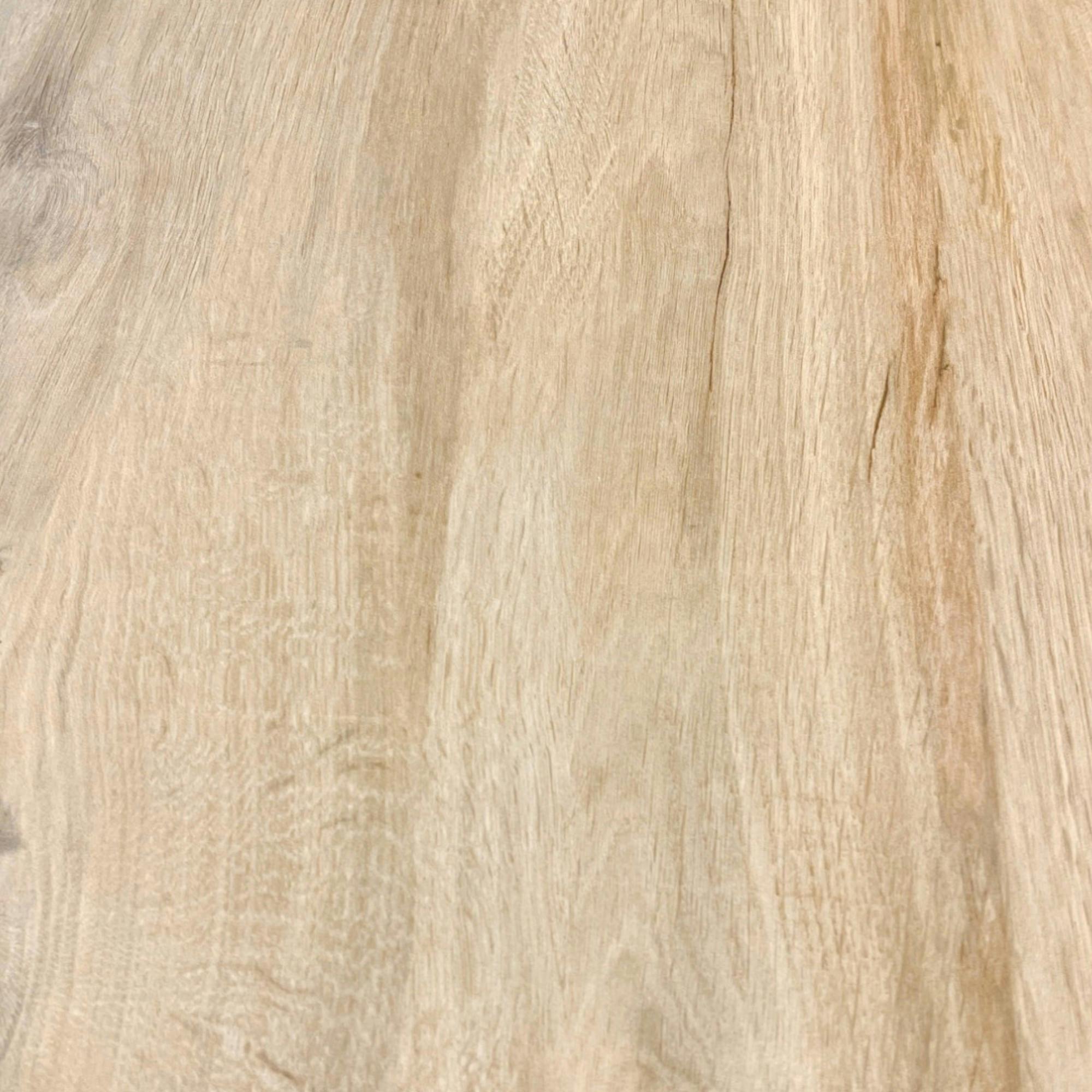 Table à manger extensible 180-280 cm céramique effet bois pied croisé ...