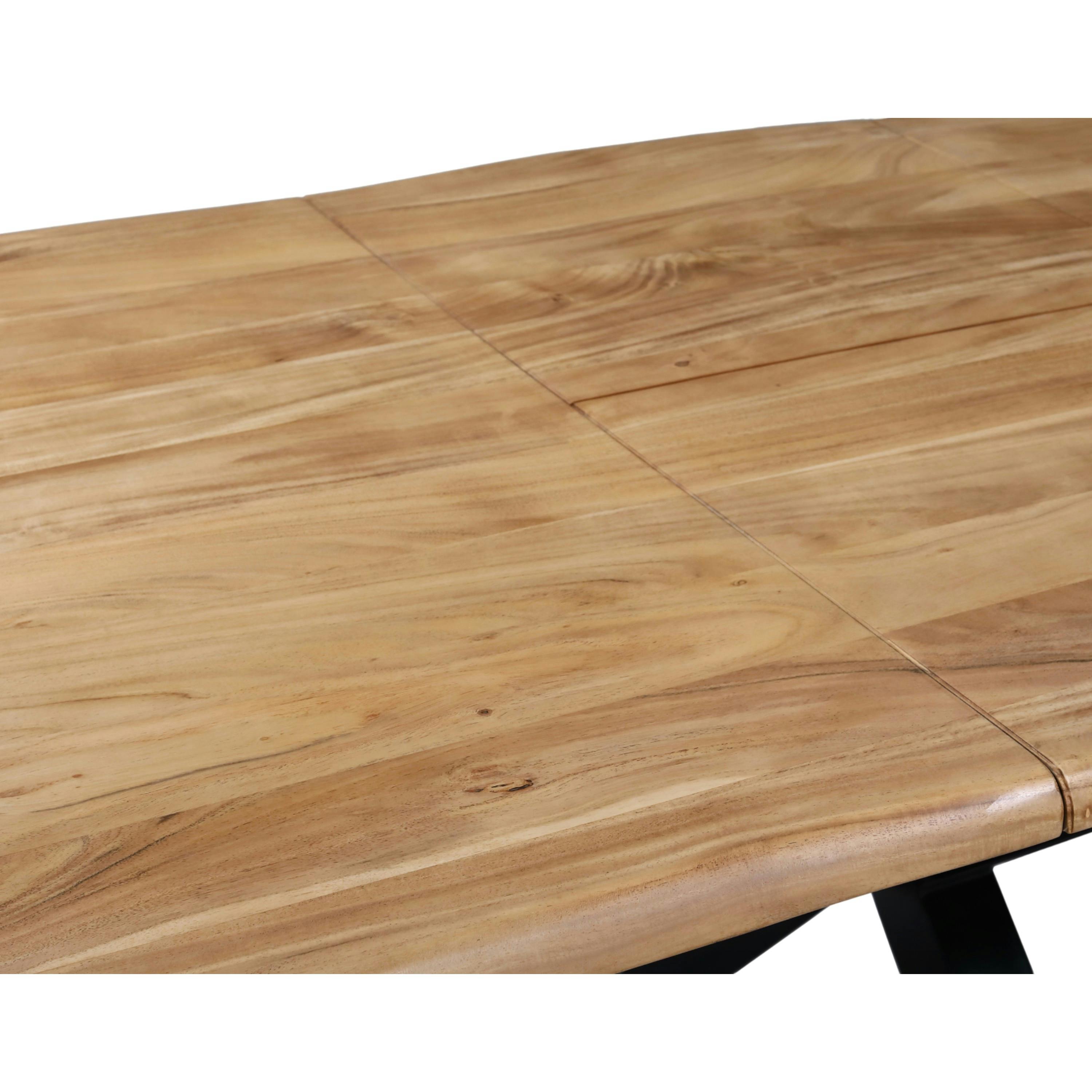 Table à manger extensible bois massif 220/280 cm MELBOURNE | Tables à ...