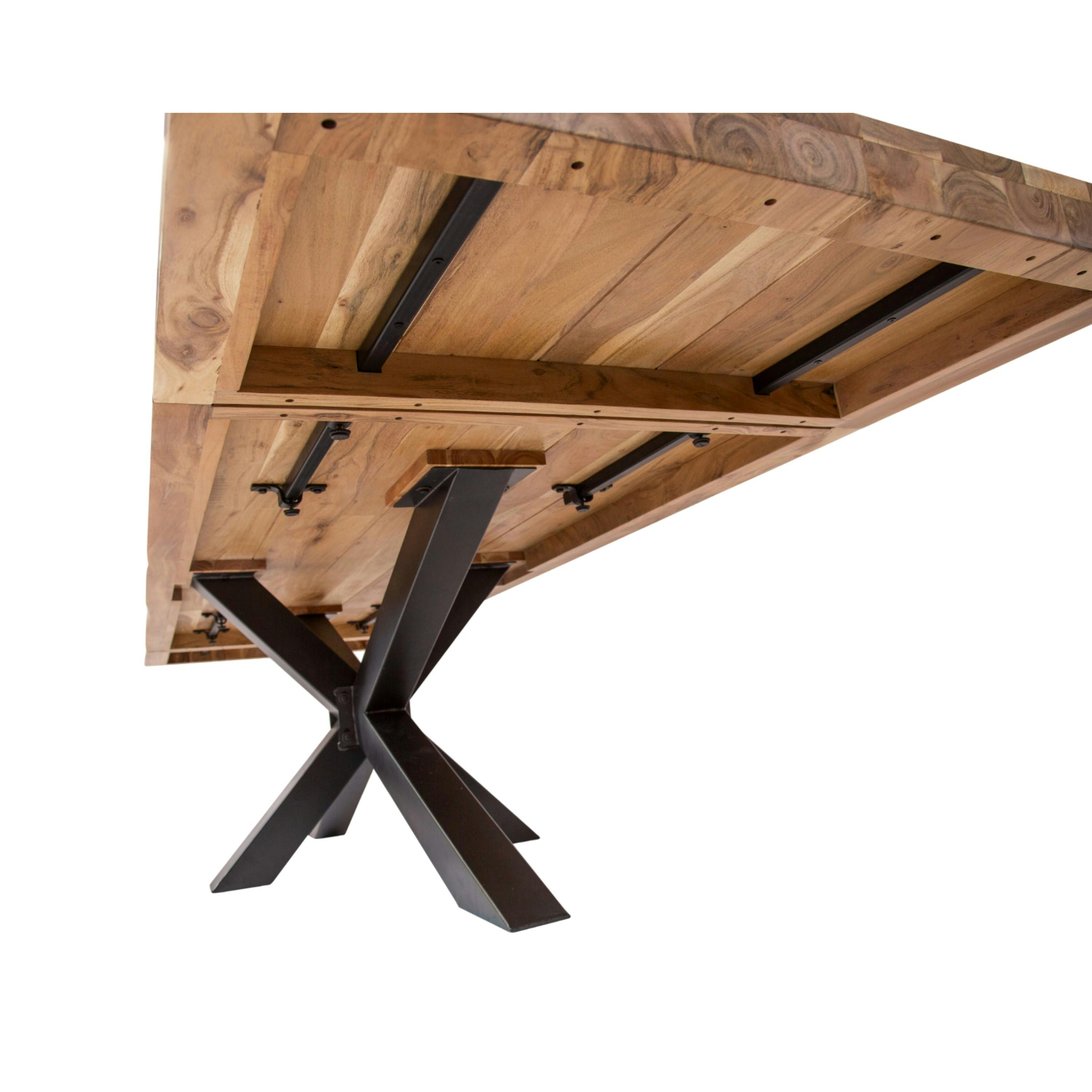 Table à manger extensible bois massif 240/340 cm MELBOURNE | Tables à ...