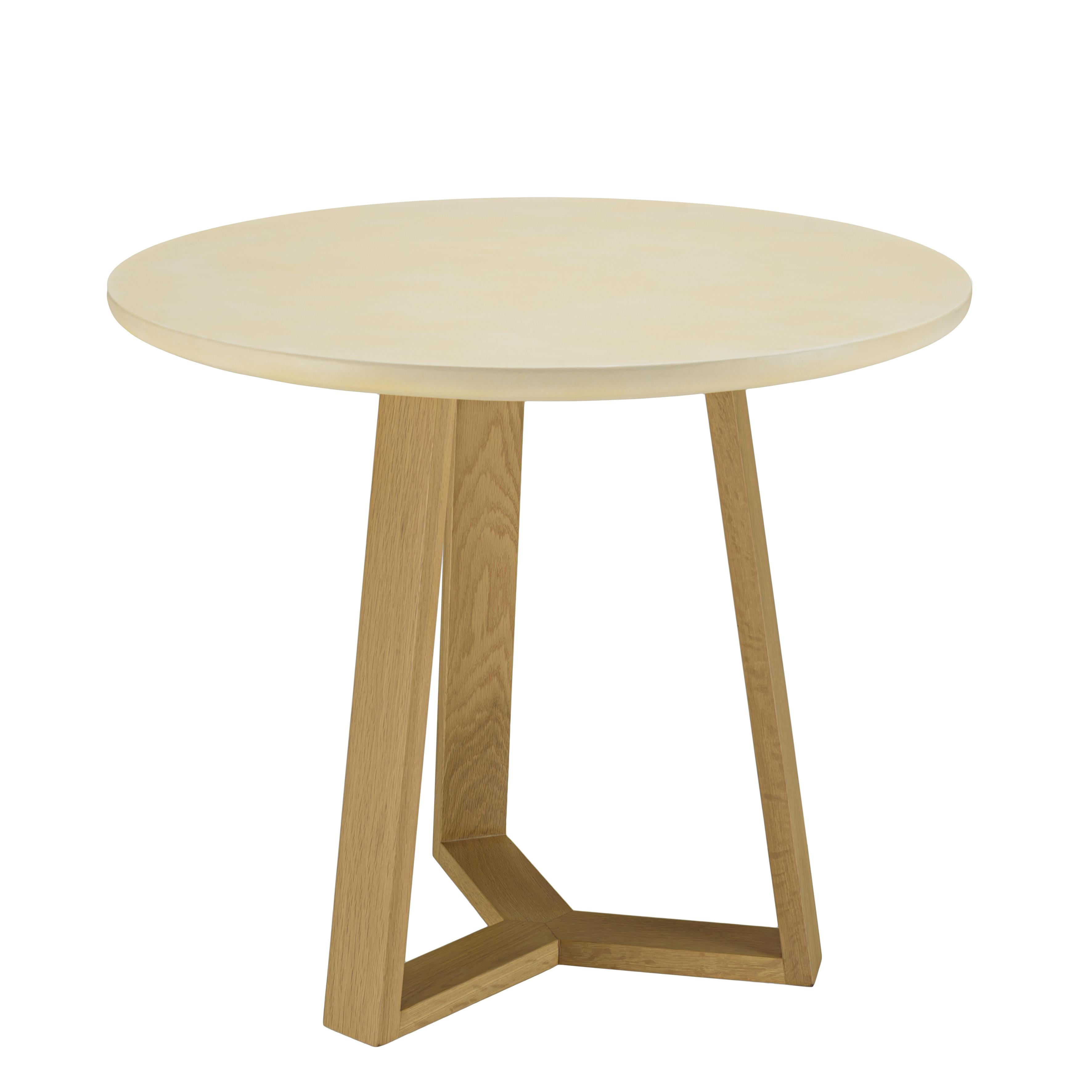Table à manger ronde 90 cm plateau béton pied étoile BRASILIA | Tables ...