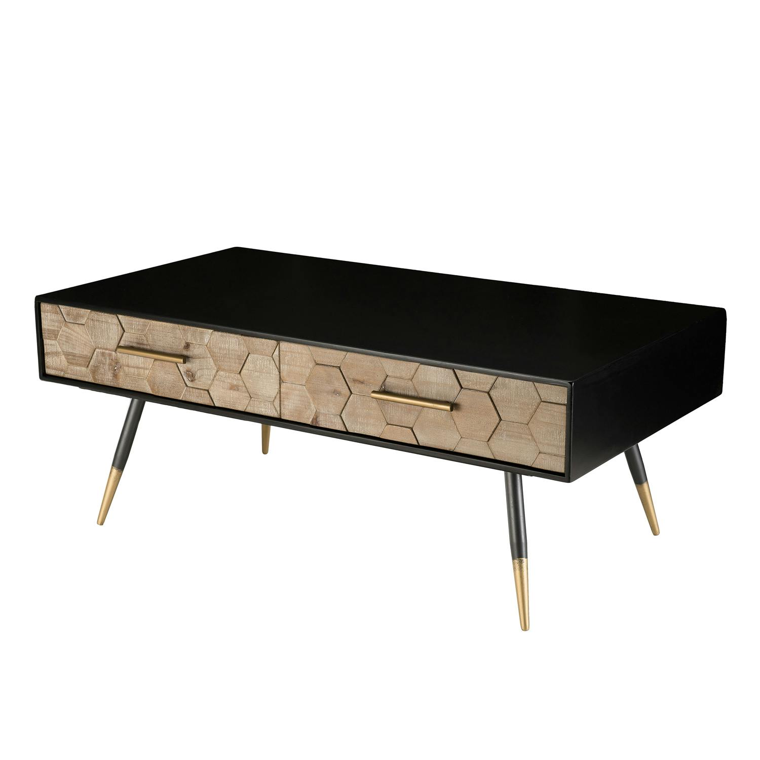 Table basse avec rangement nid d'abeilles RIGA | Tables basses | Pier Import