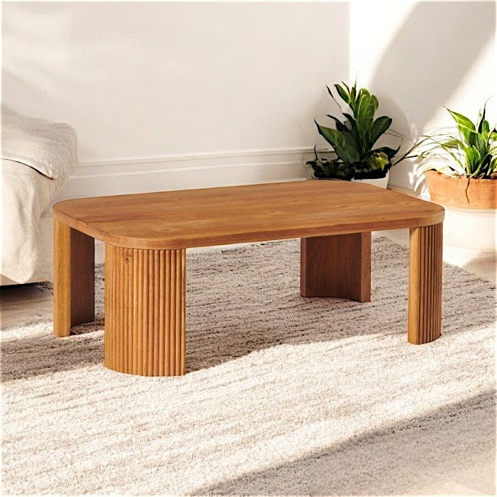 Table basse design chêne rainuré IENA | Tables basses | Pier Import