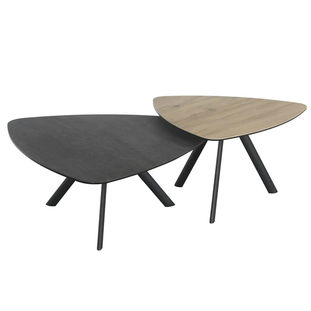 Table Basse Gigogne En Céramique Forme Design Lot De 2 Pièces