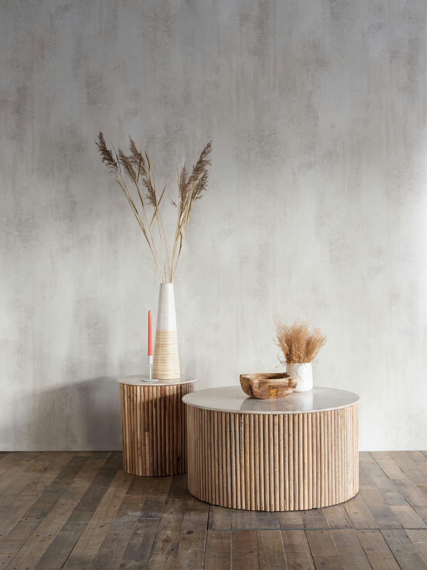Table basse marbre et bois MASSA | Tables basses | Pier Import