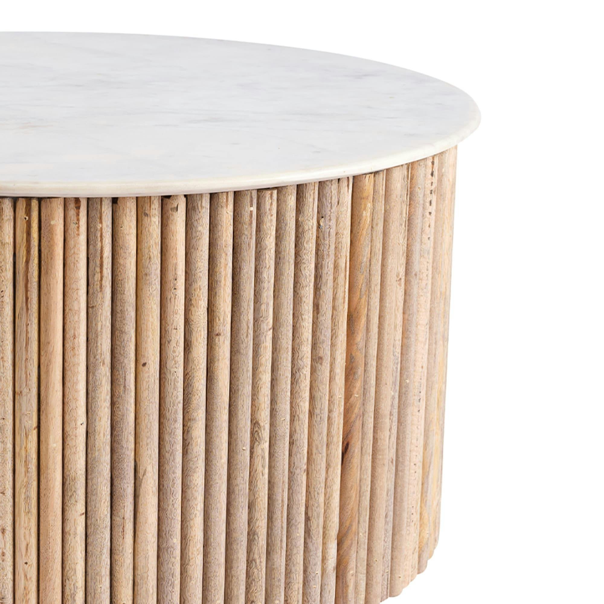 Table basse marbre et bois MASSA | Tables basses | Pier Import