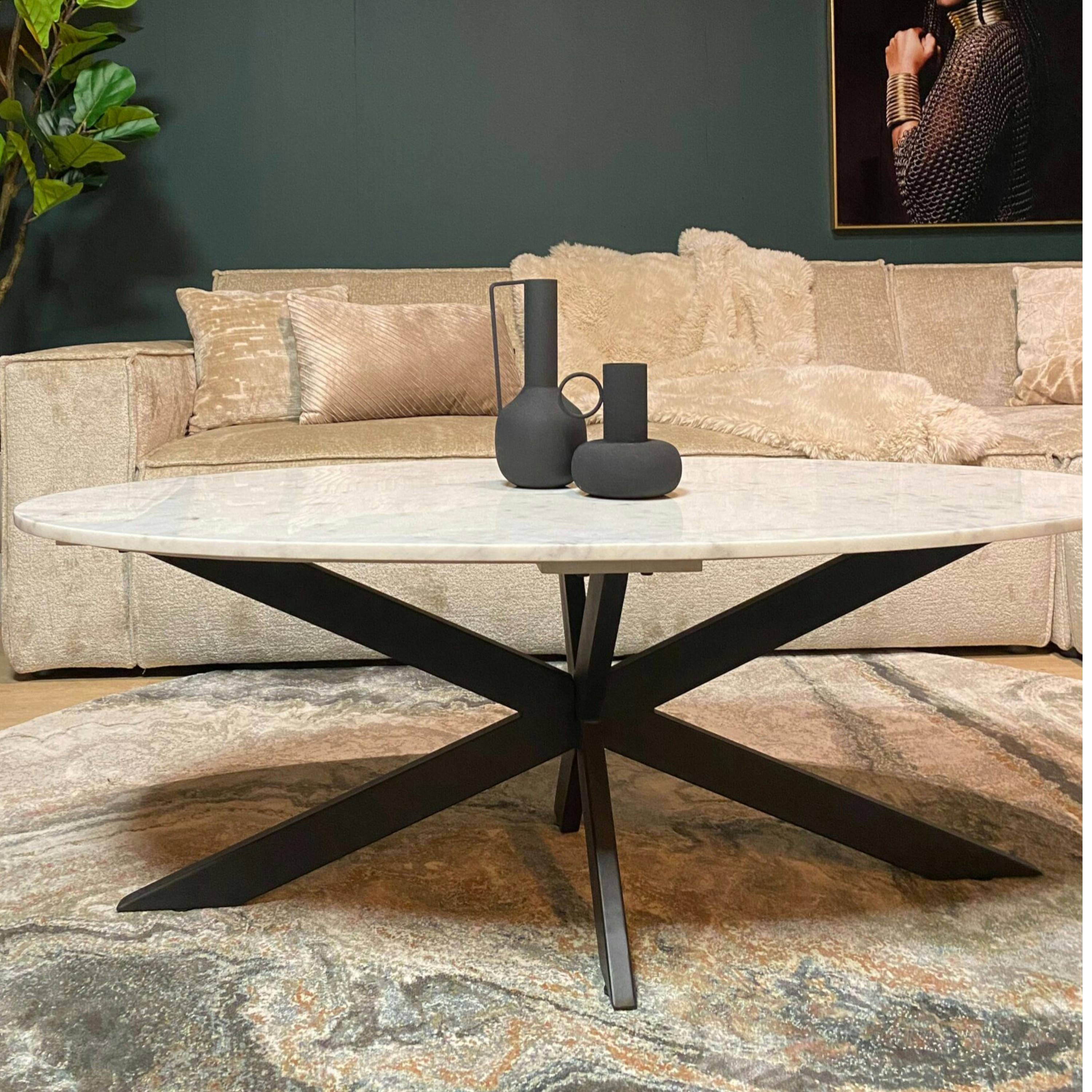 Table Basse Marbre Ovale
