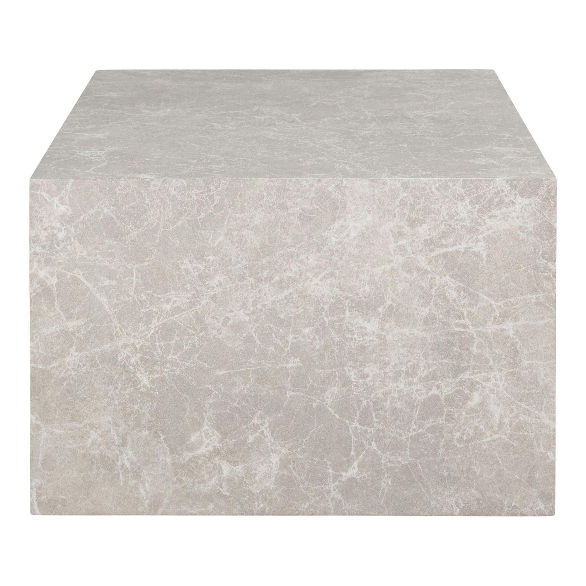 Table basse rectangulaire - effet marbre beige, style contemporain ...