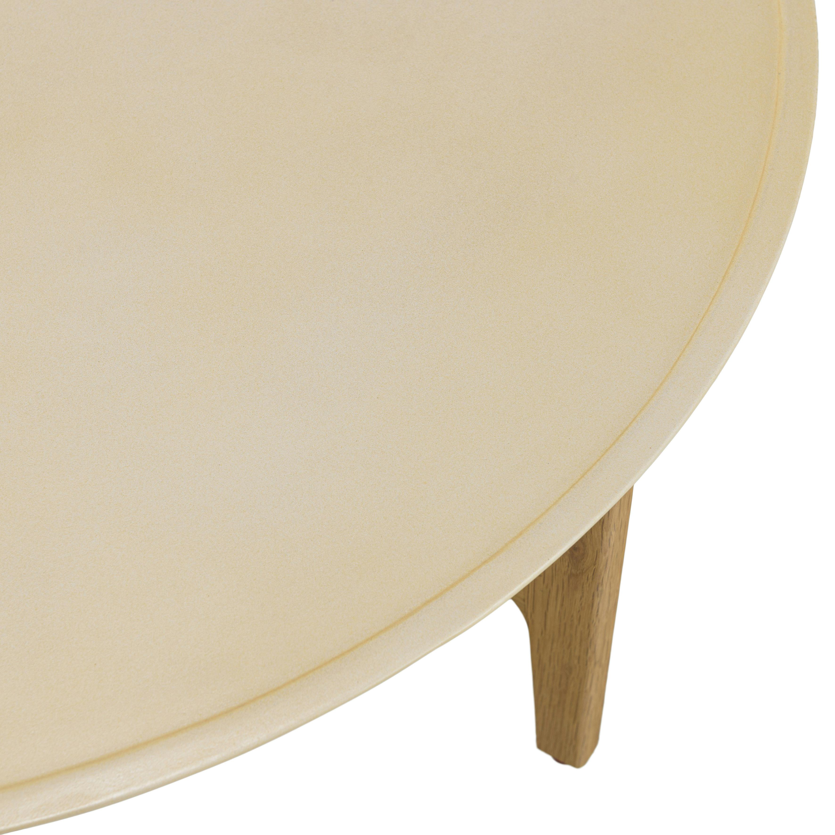 Table basse ronde en béton beige 90 cm BRASILIA | Tables basses | Pier ...