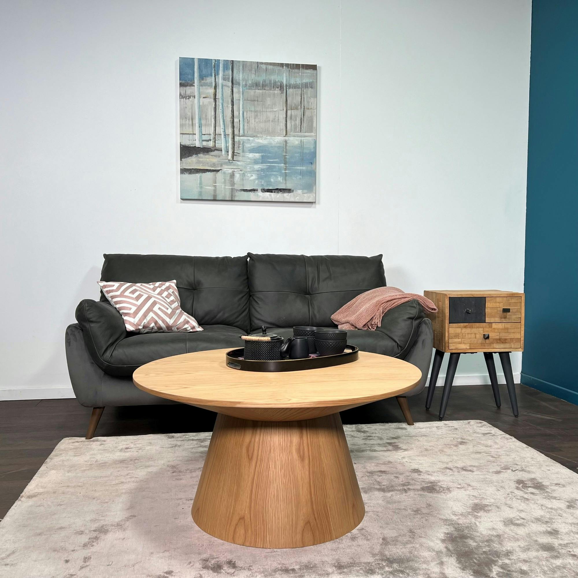 Table basse ronde en bois clair ø 90 cm VENETIE | Tables basses | Pier ...