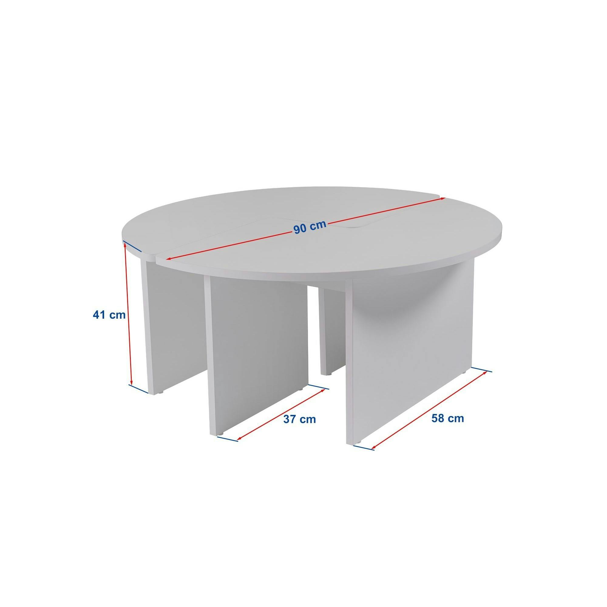 Table basse ronde noire effet bois - design puzzle MARFA | Tables ...