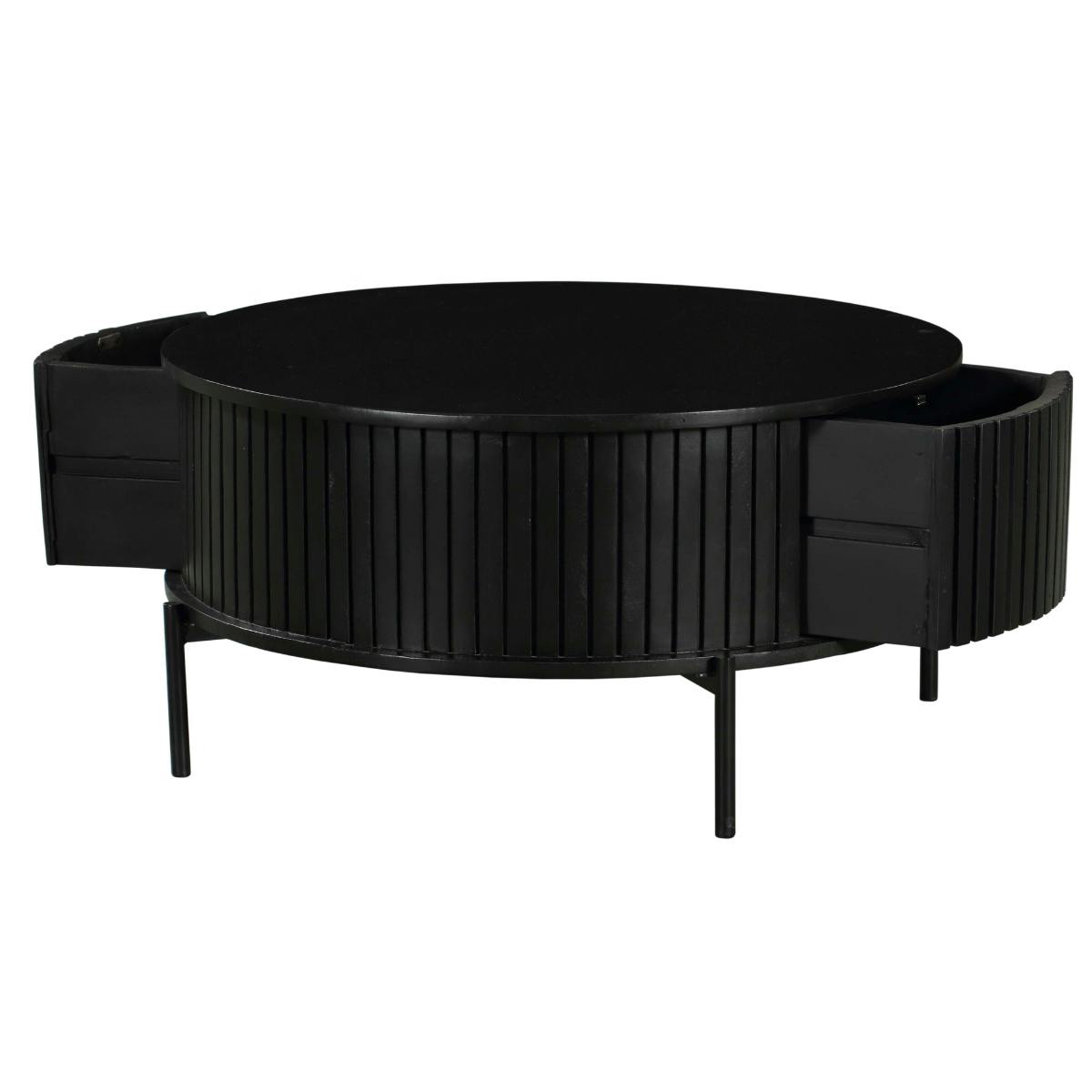 Table Basse En Bois Noire