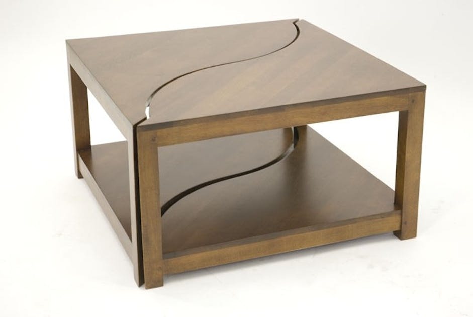 Table basse vague carrée TRADITION 70 cm | Tables basses | Pier Import