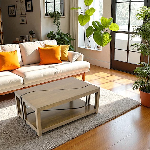 Table basse vague TRADITION 100 cm | Tables basses | Pier Import