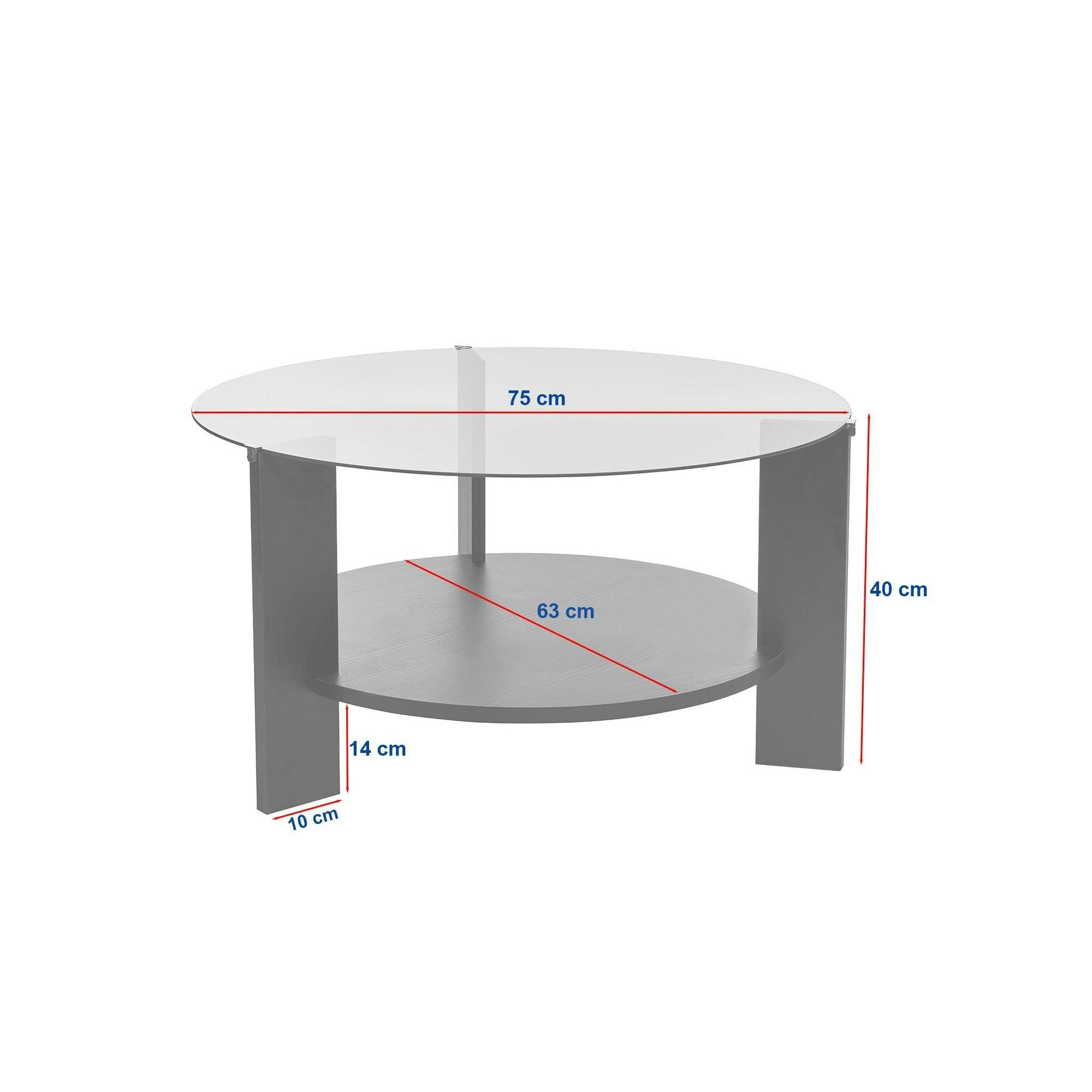 Table basse verre double plateau - effet travertin SALTA | Tables ...