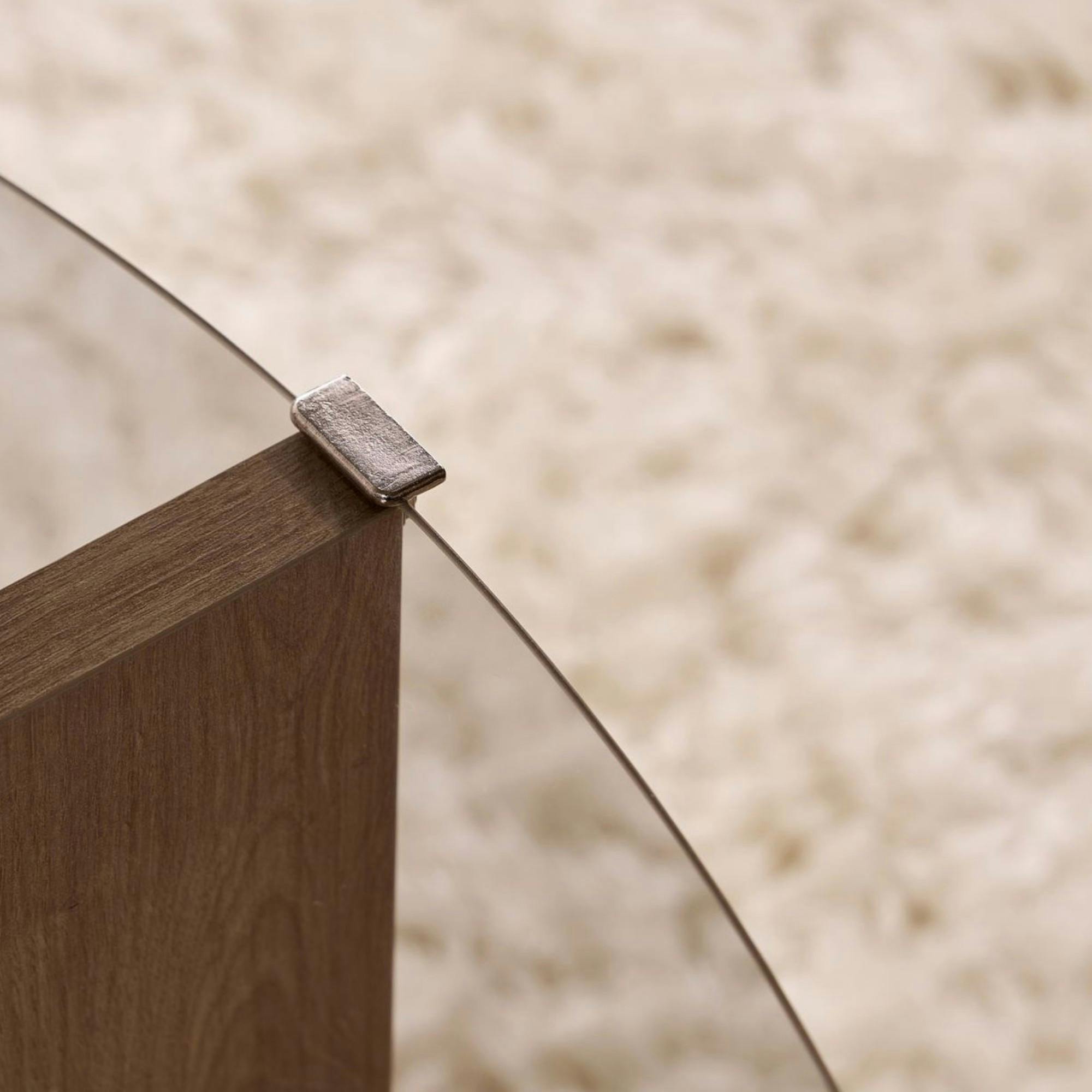 Table basse verre fumé double plateau - effet chêne SALTA | Tables ...