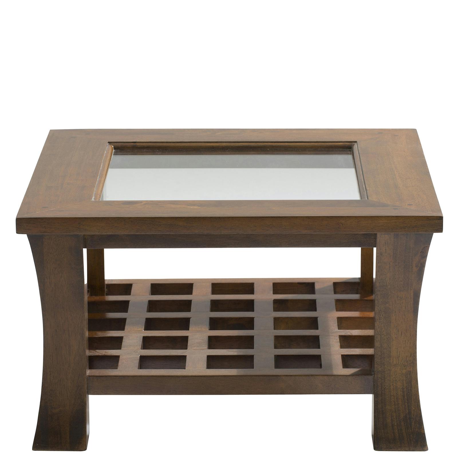 Table basse vitrée 60x60cm MAORI | Tables basses | Pier Import