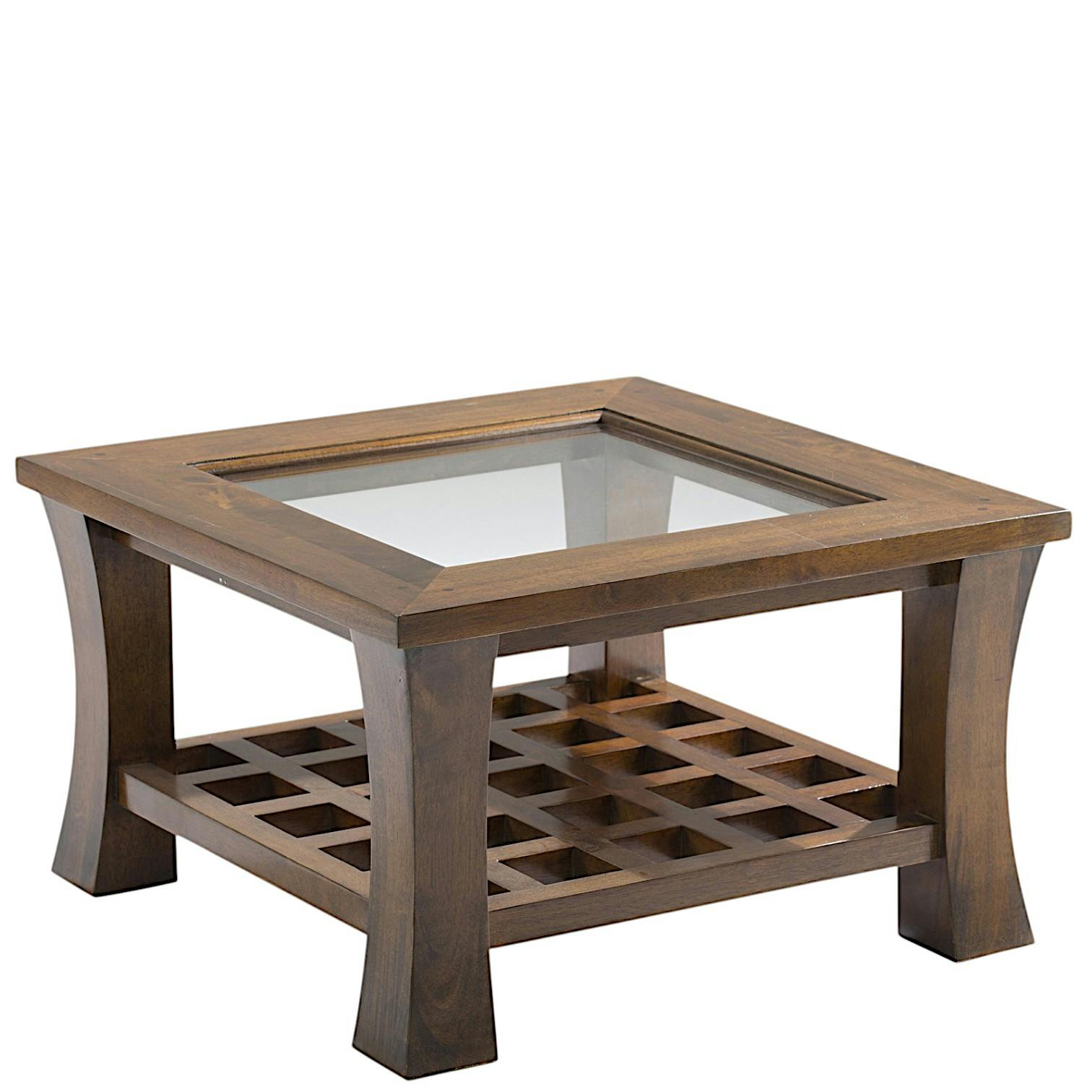 Table basse vitrée 60x60cm MAORI | Tables basses | Pier Import