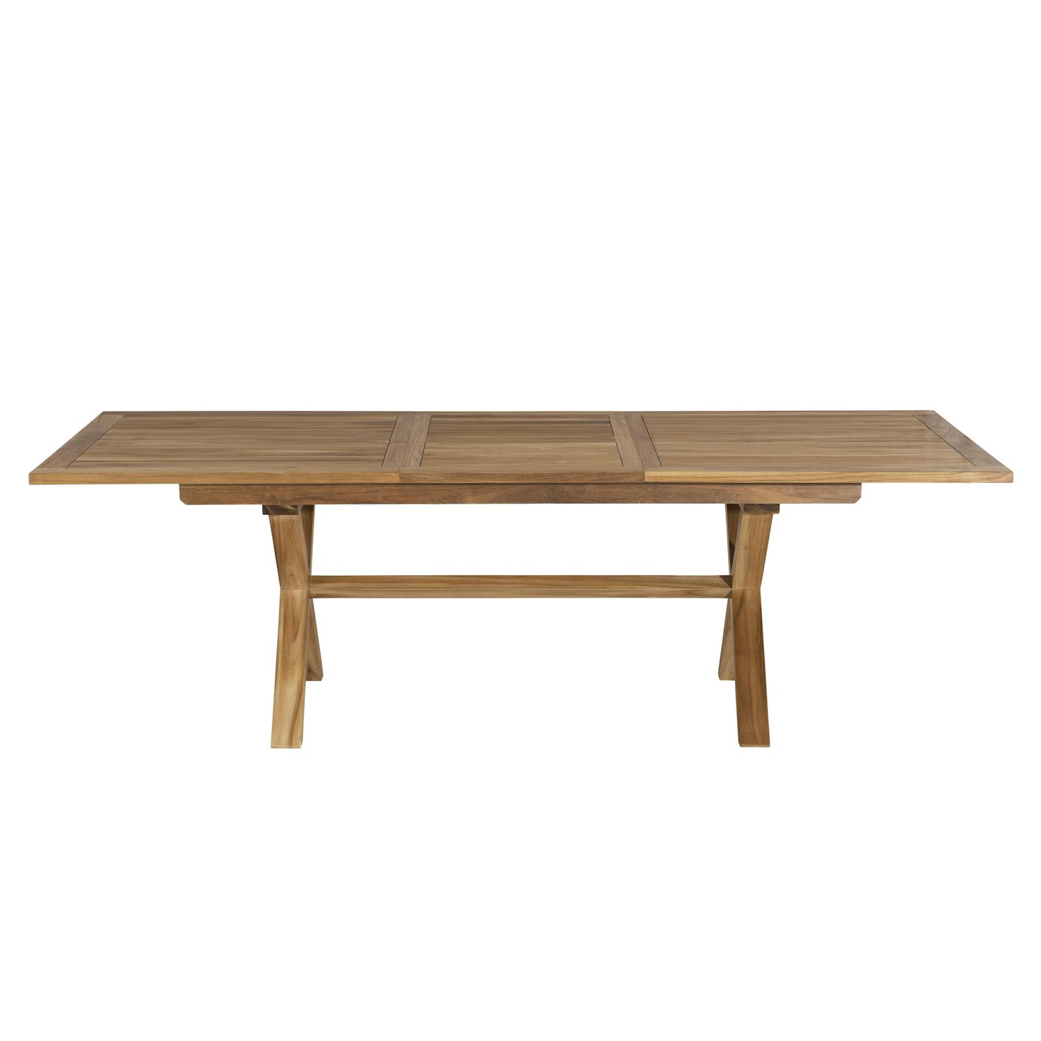 Table de Jardin extensible Teck 180/240x100x75cm SUMMER ref. 30020807 ...