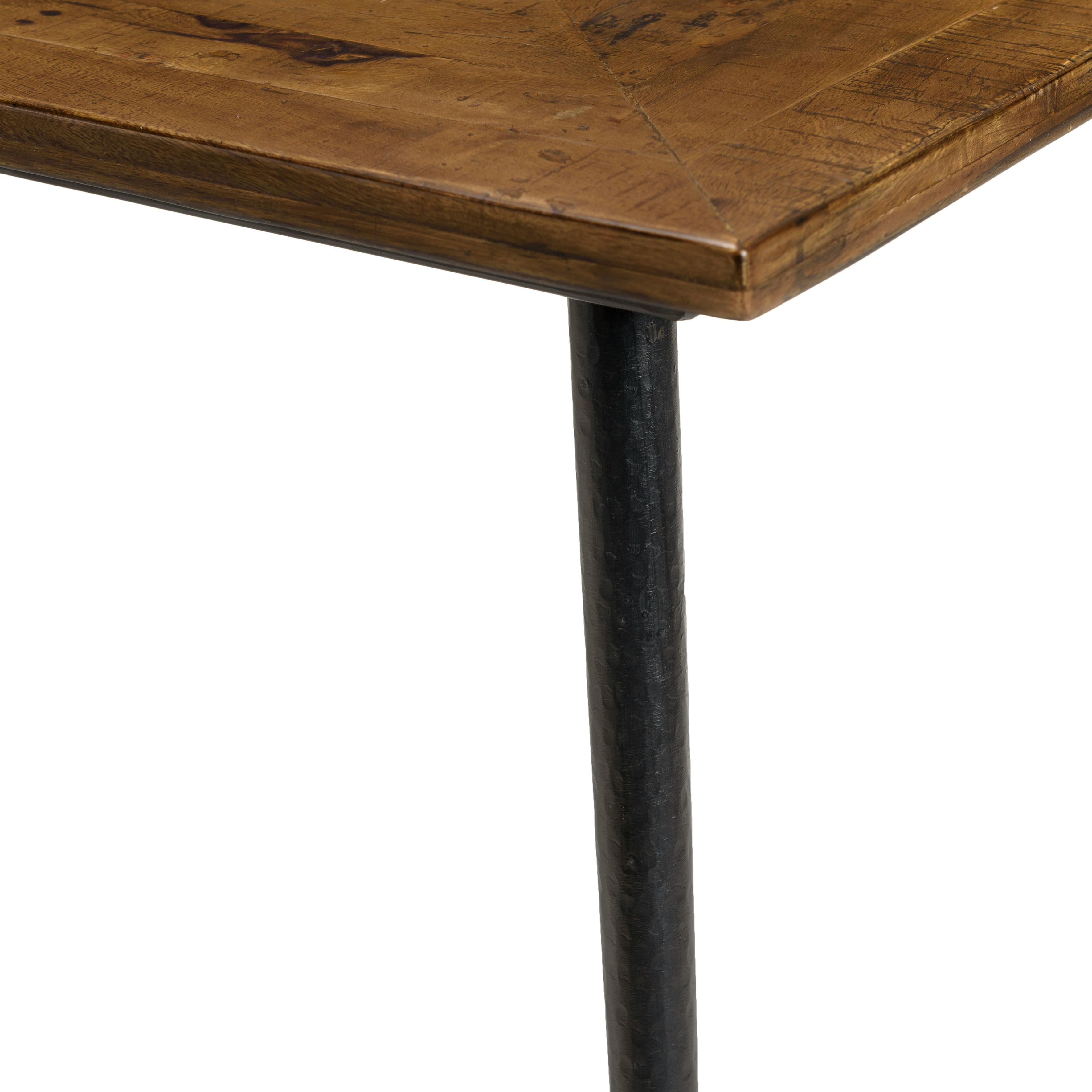 Table de repas bois recyclé motif épis 220 cm KORKAI | Tables à manger ...
