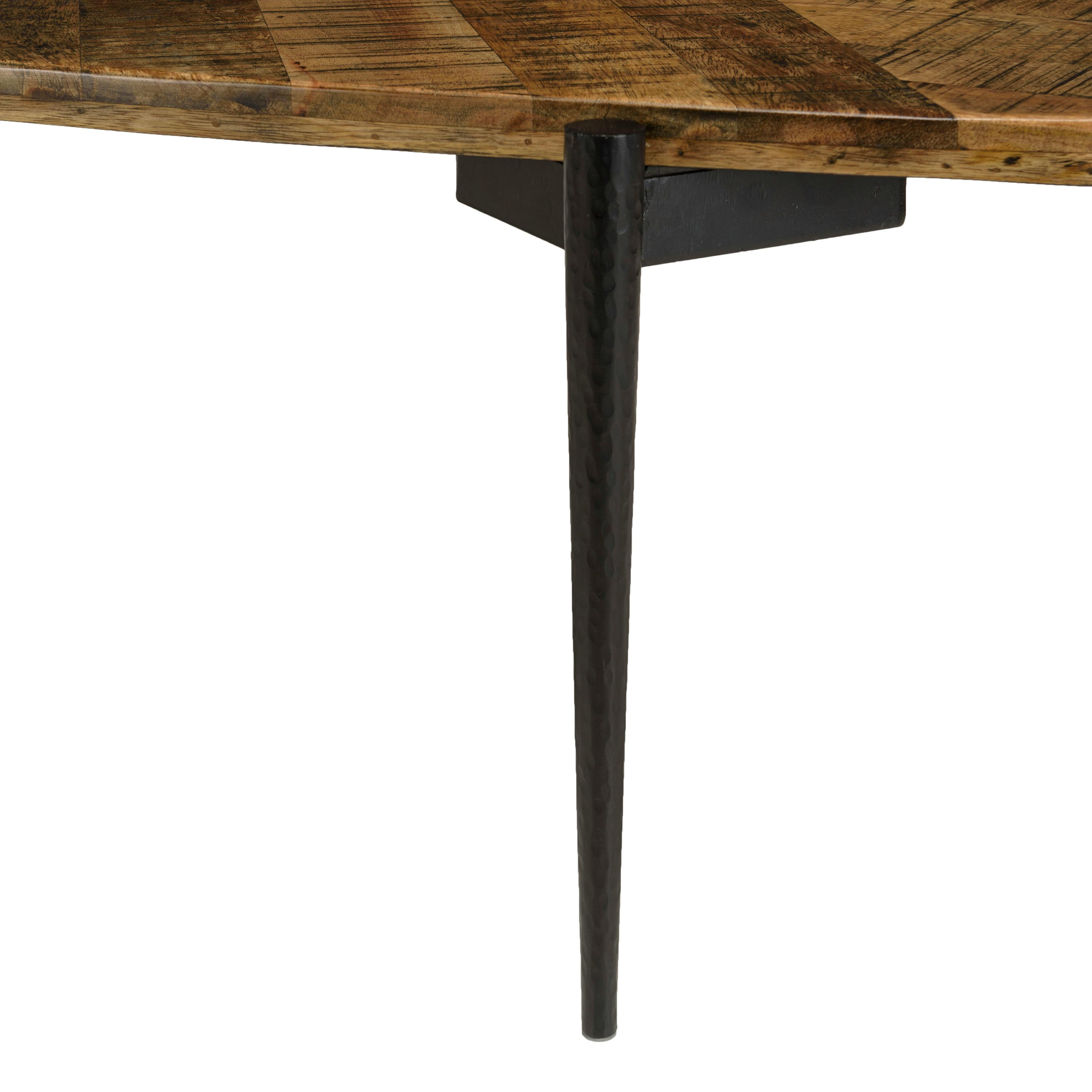 Table de salon forme oblongue bois recyclé chevrons KORKAI | Tables ...