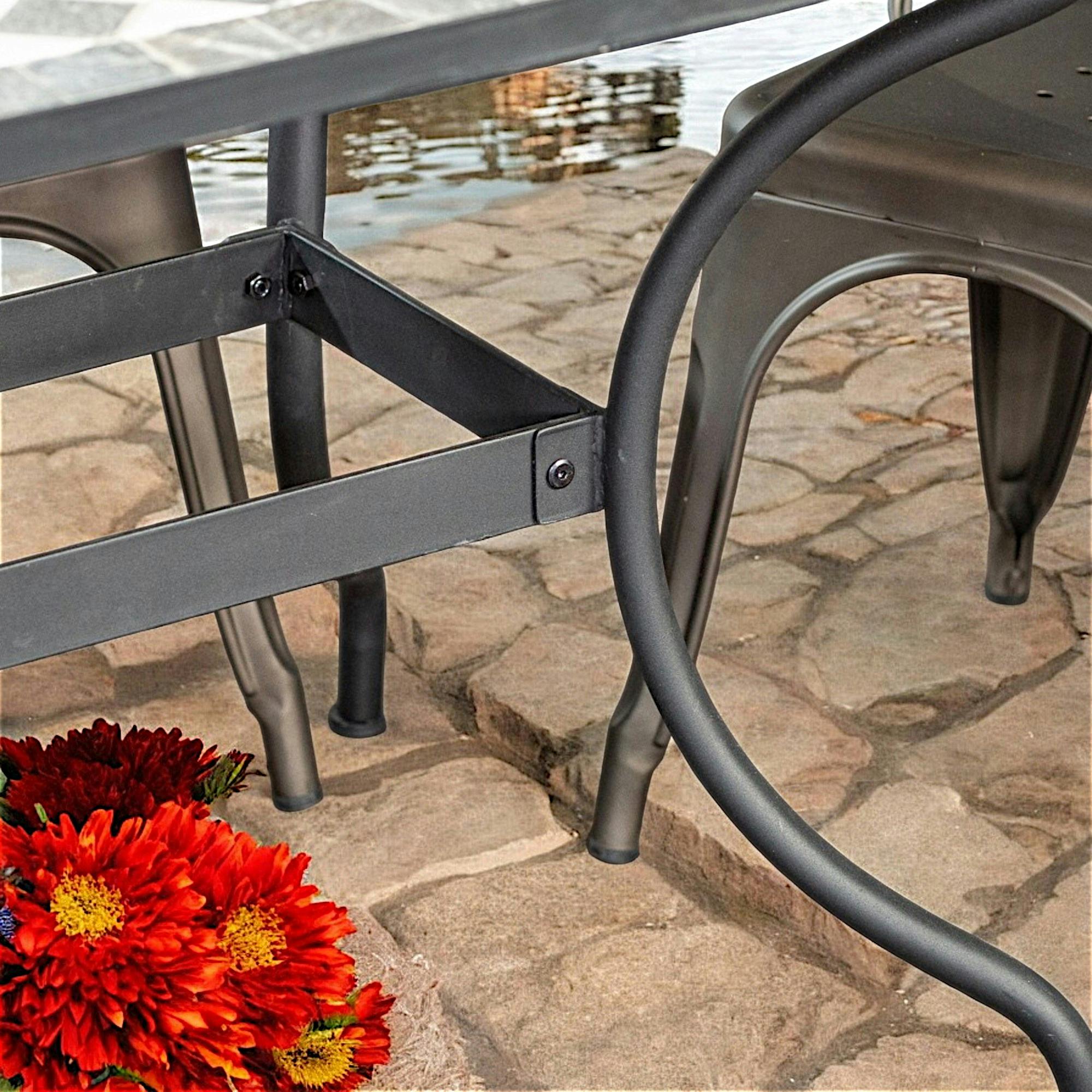 Table de véranda en mosaïque 160 cm GRENADE | Tables à manger de jardin ...