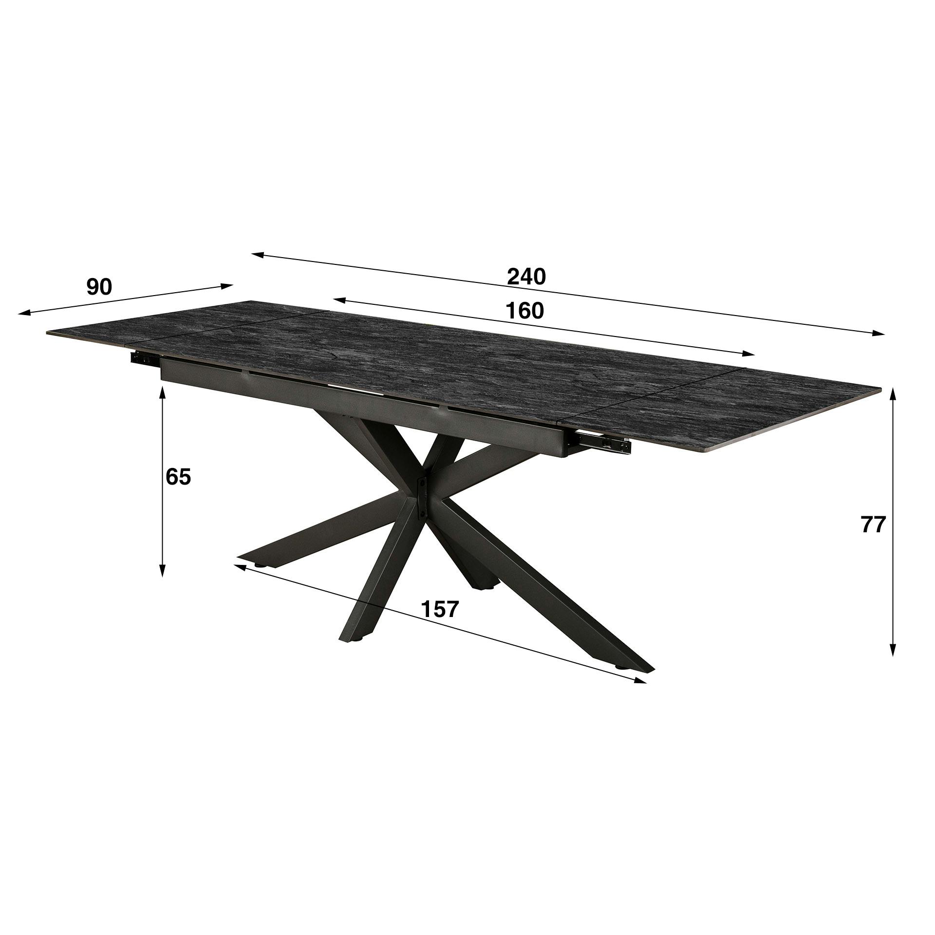 Table design en céramique extensible 160-240 cm GALWAY | Tables à ...