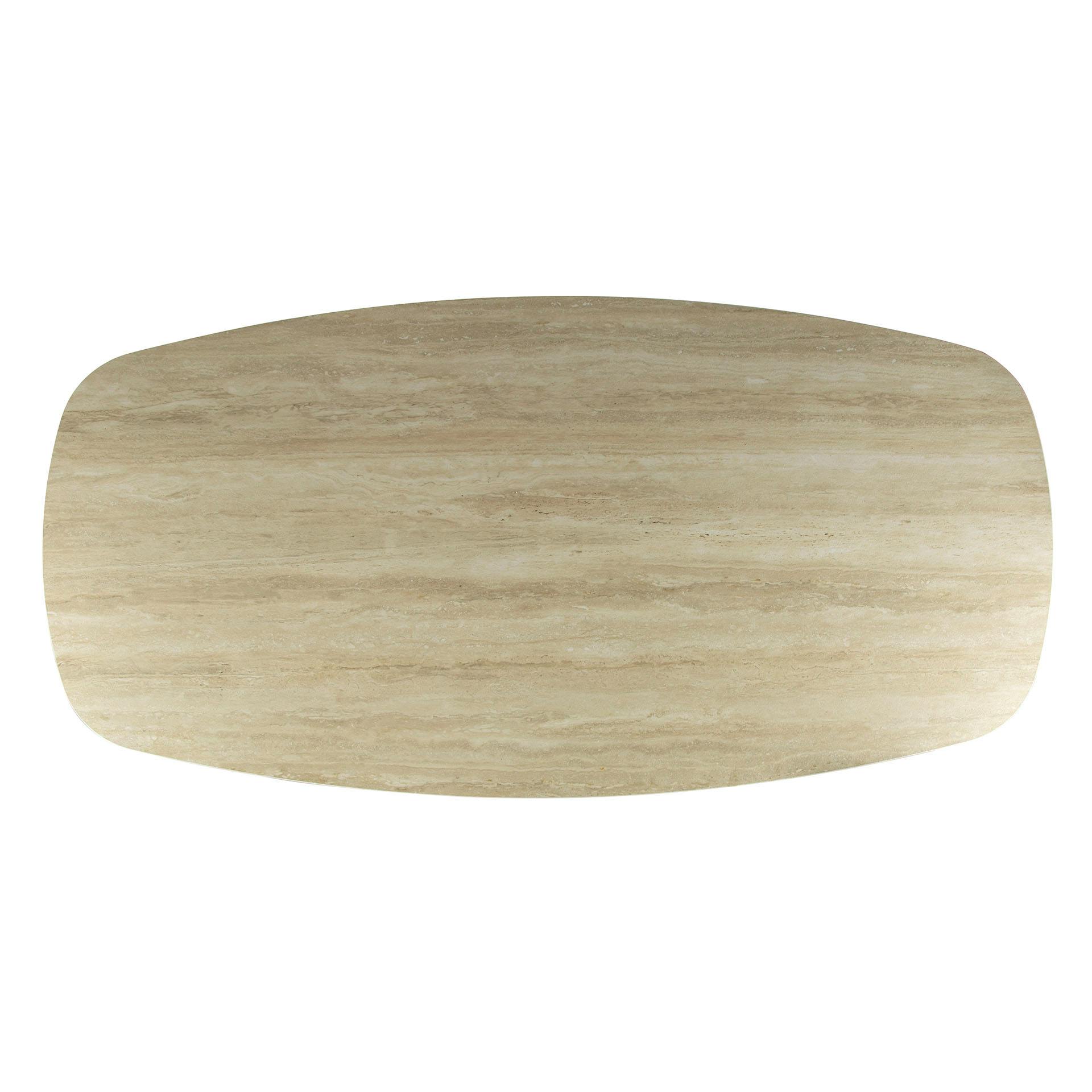 Table céramique effet travertin texturé - 180 cm COLISEE | Tables à ...