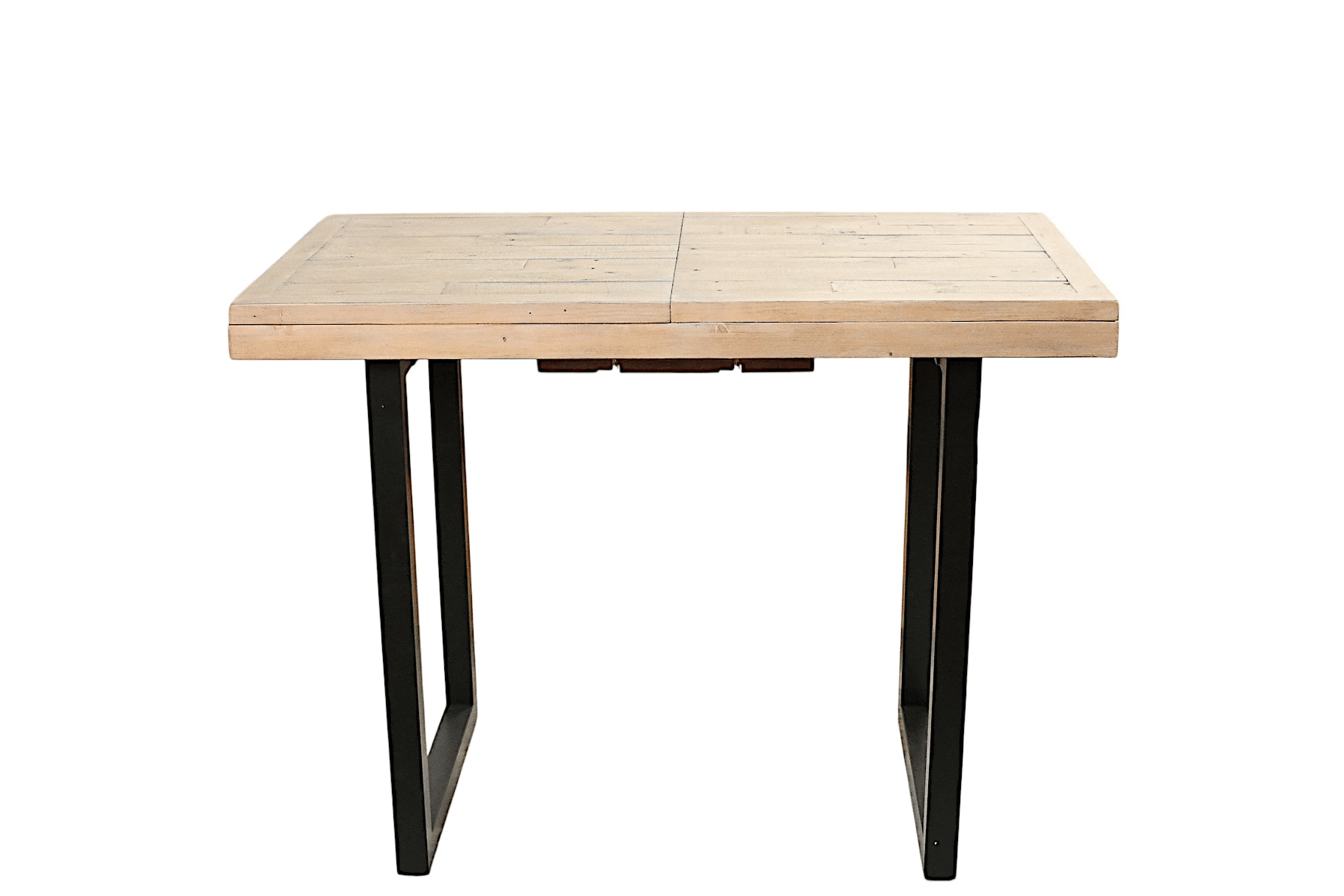 Table haute extensible bois recyclé 120-160 cm AUCKLAND | Tables hautes ...