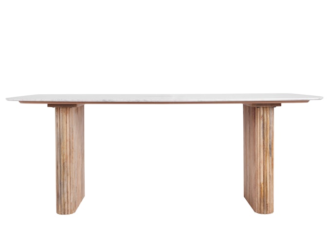Table marbre et bois 200 cm MASSA | Tables à manger | Pier Import