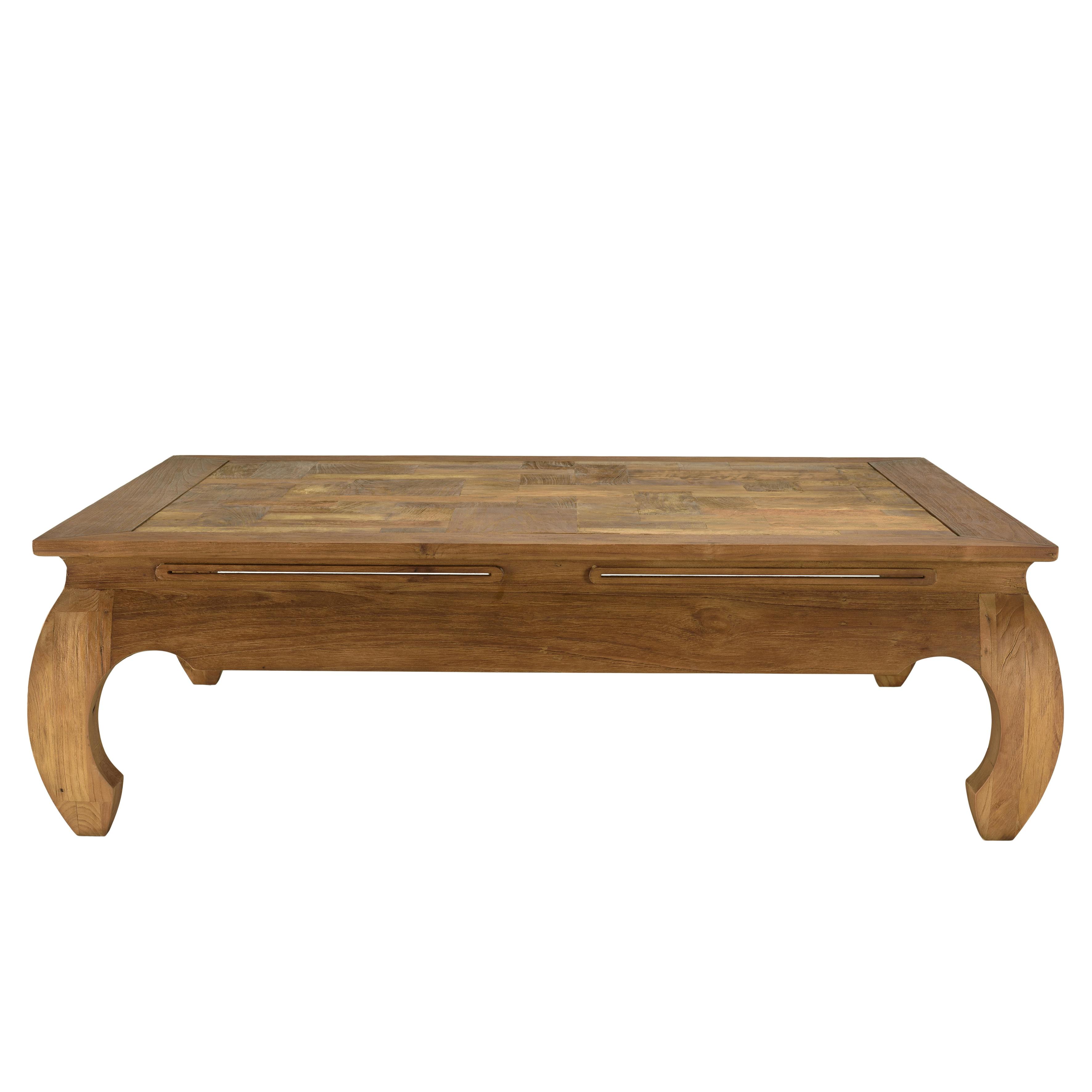 Table opium teck recyclé décor mosaïque SWING | Tables basses | Pier Import