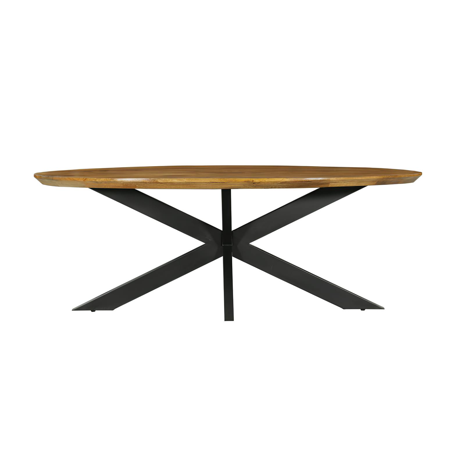 Table ovale en bois pied croisé 300 cm UDA | Tables à manger | Pier Import