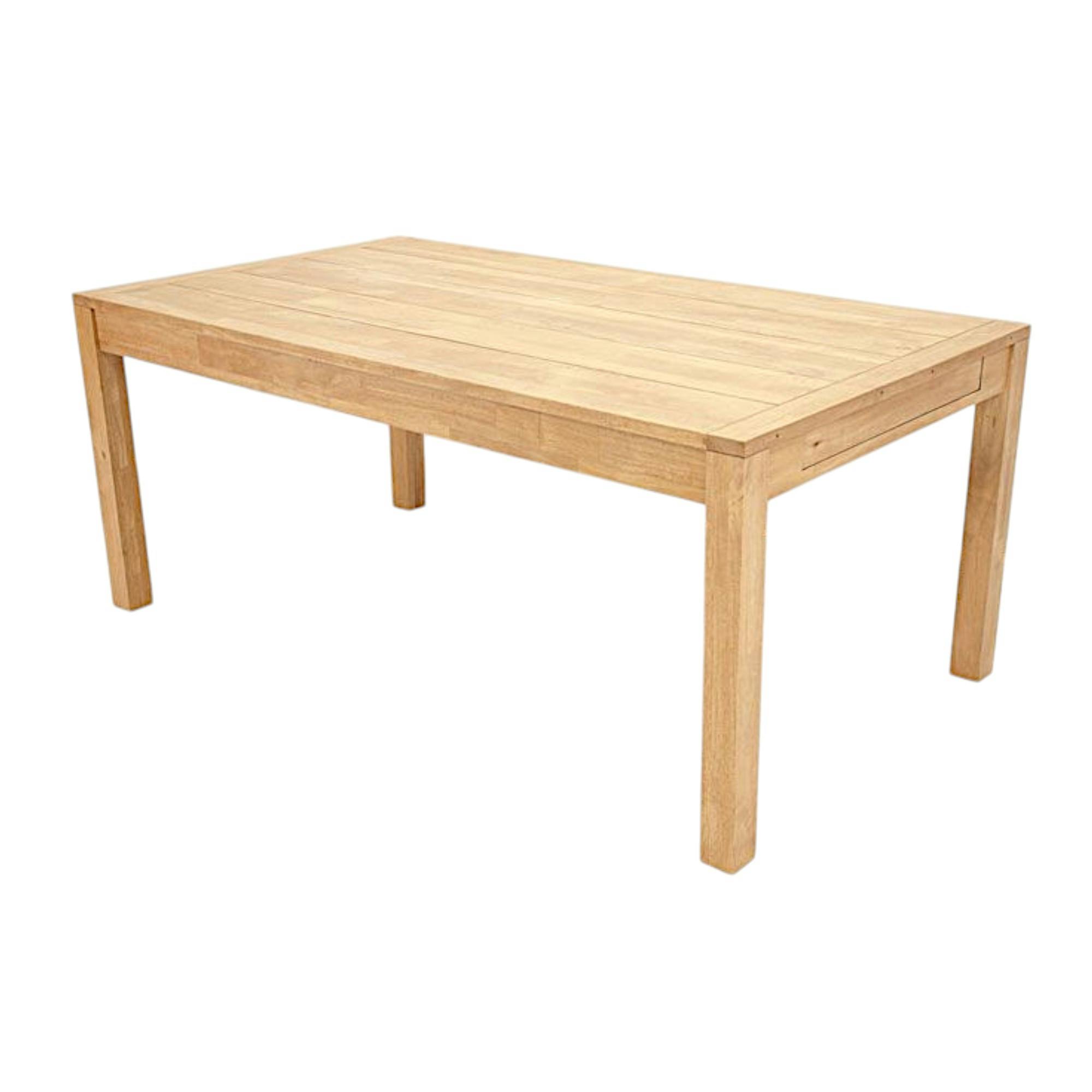 Table repas rectangle extensible 180-280cm hévéa ATTAN | Tables à ...