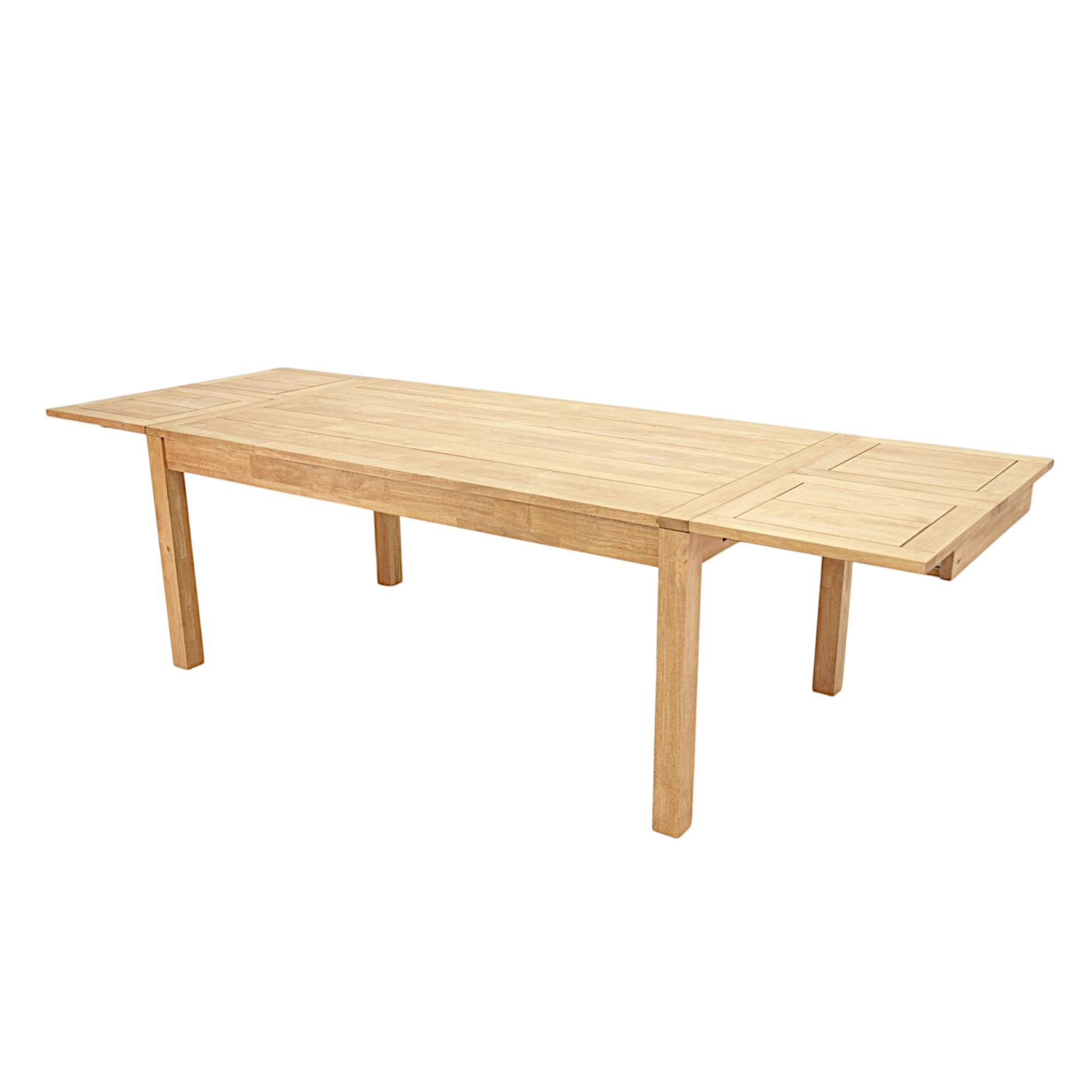 Table repas rectangle extensible 180-280cm hévéa ATTAN | Tables à ...