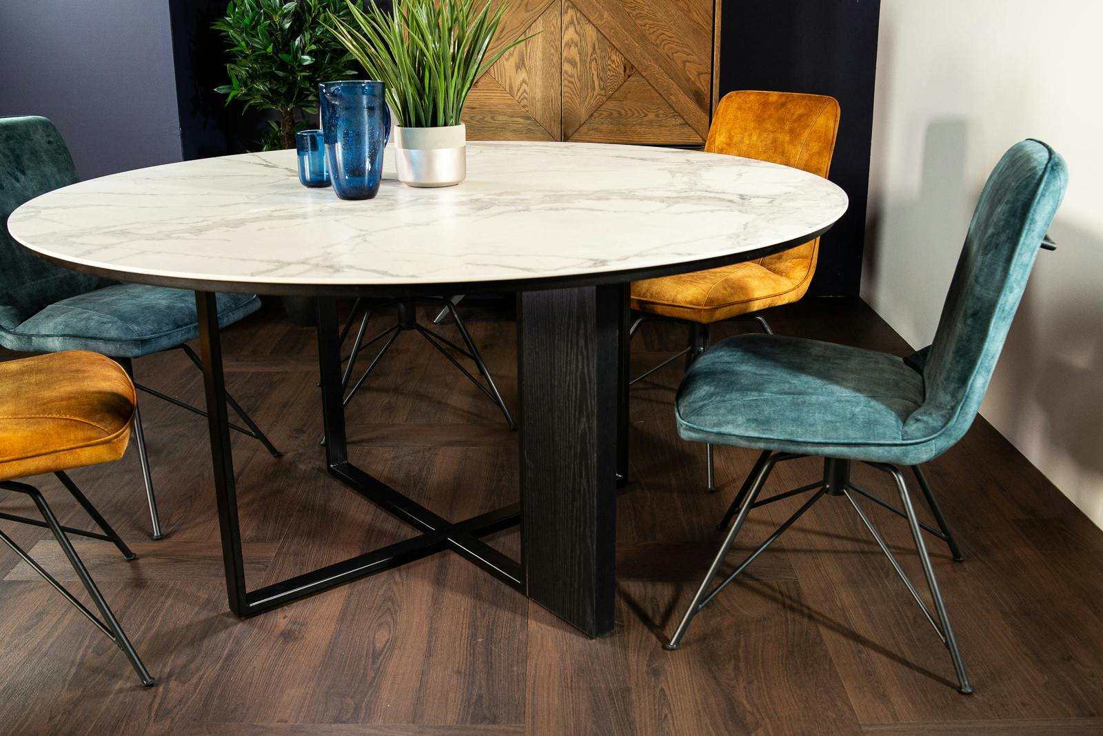 Table ronde en céramique blanche 160 cm FLORENCE | Tables à manger ...