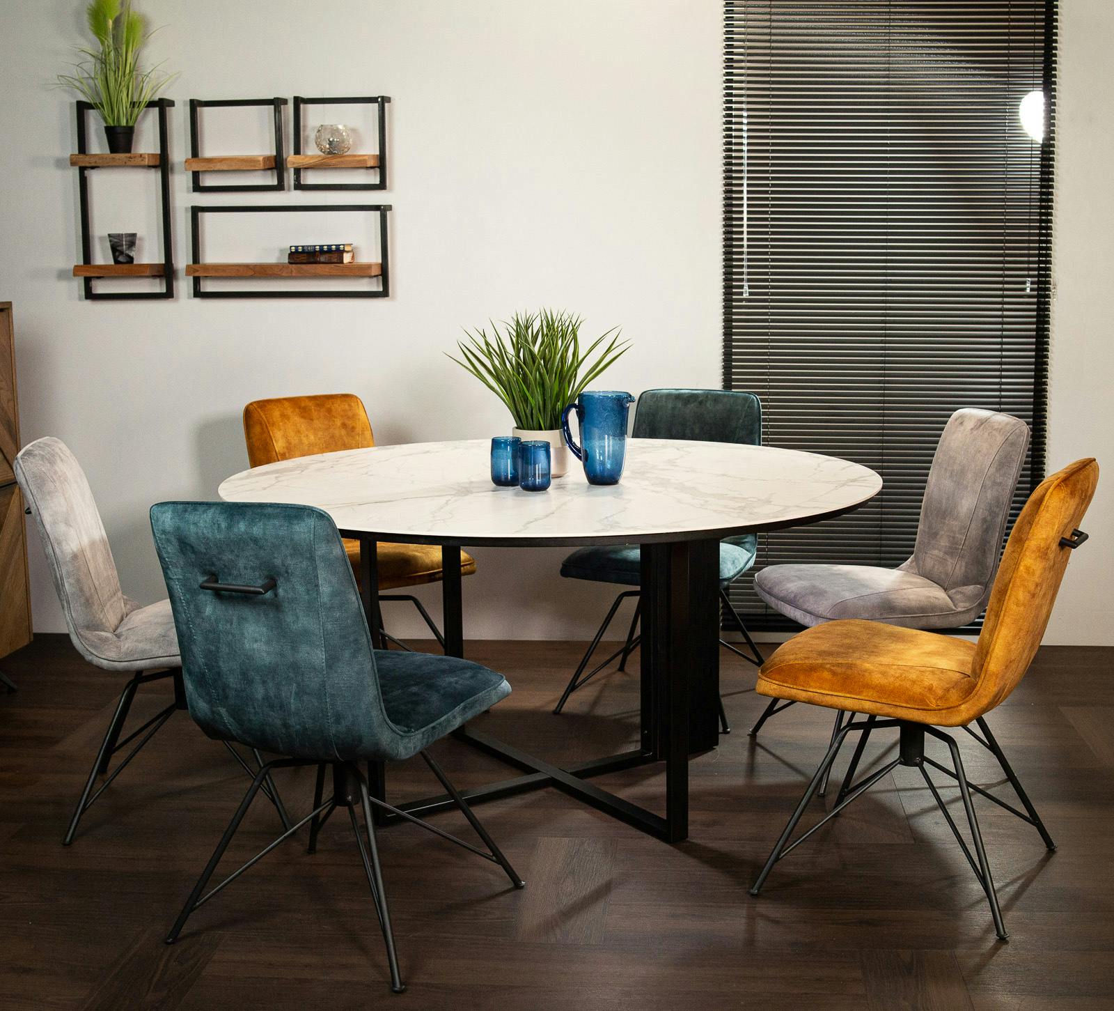 Table ronde en céramique blanche 160 cm FLORENCE | Tables à manger ...