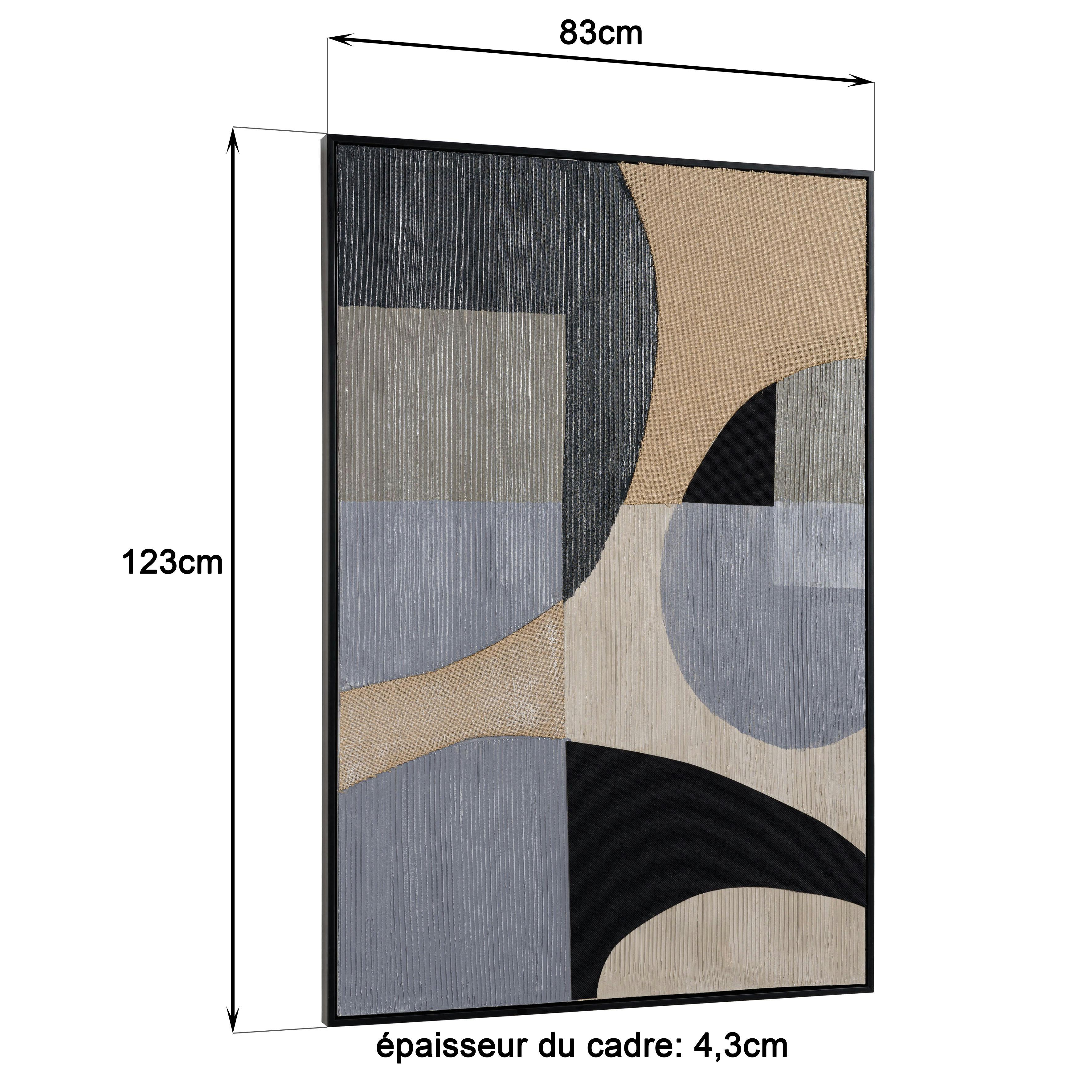 Tableau design formes géométriques superposées 83 x 123 cm | Tableaux ...
